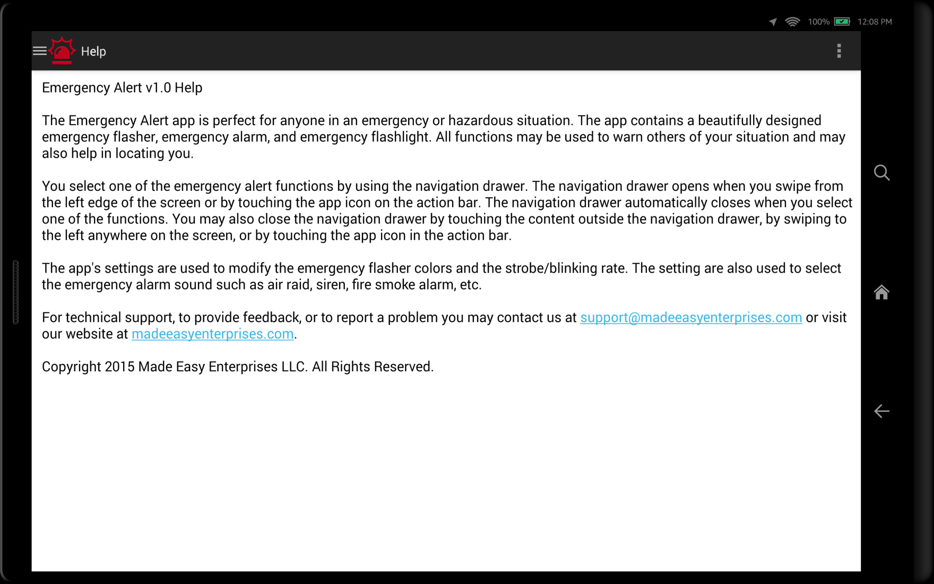 Emergency Alert - App on Amazon Appstore