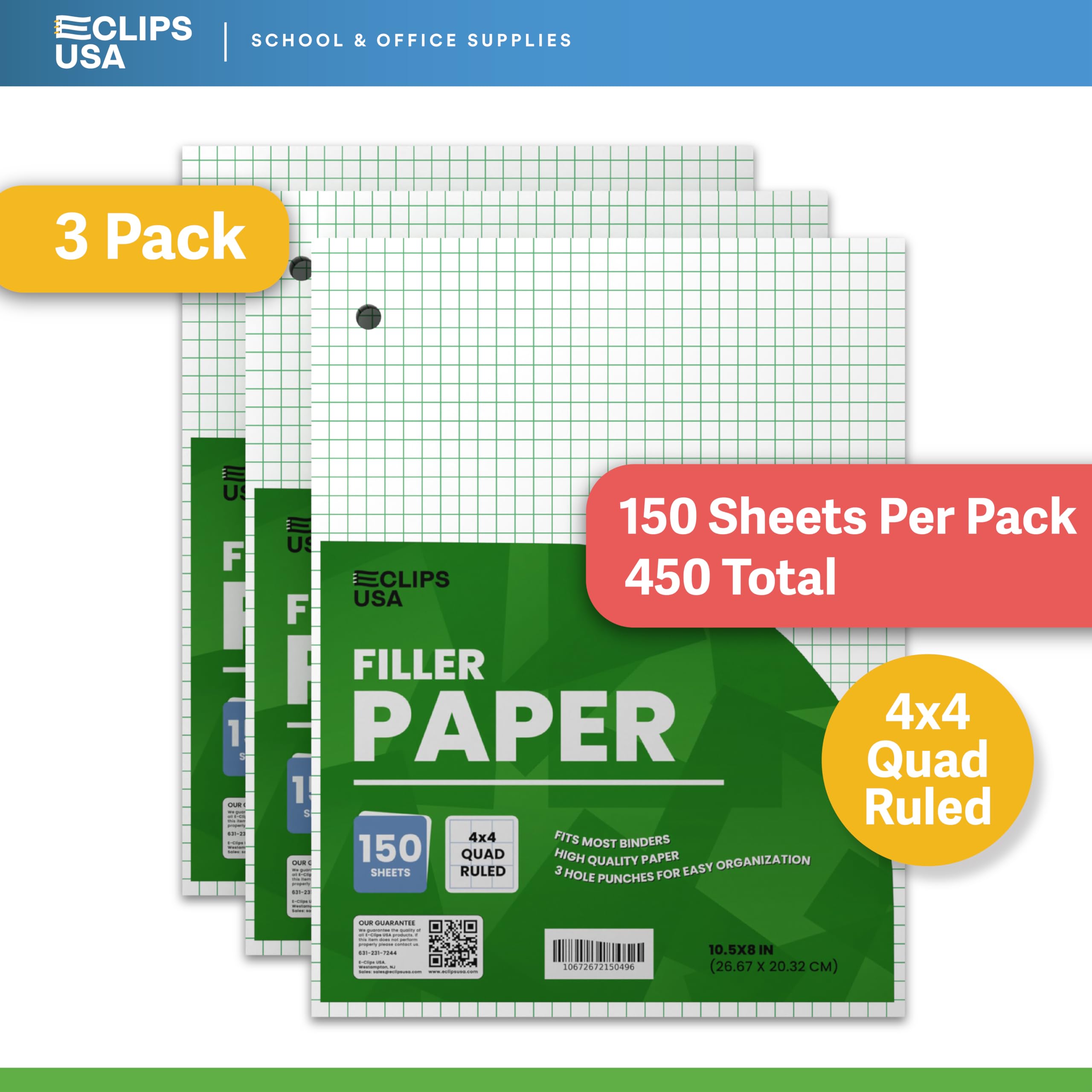 Snapklik.com : Graph Paper Loose Leaf Paper Quad Ruled Notebook Paper ...