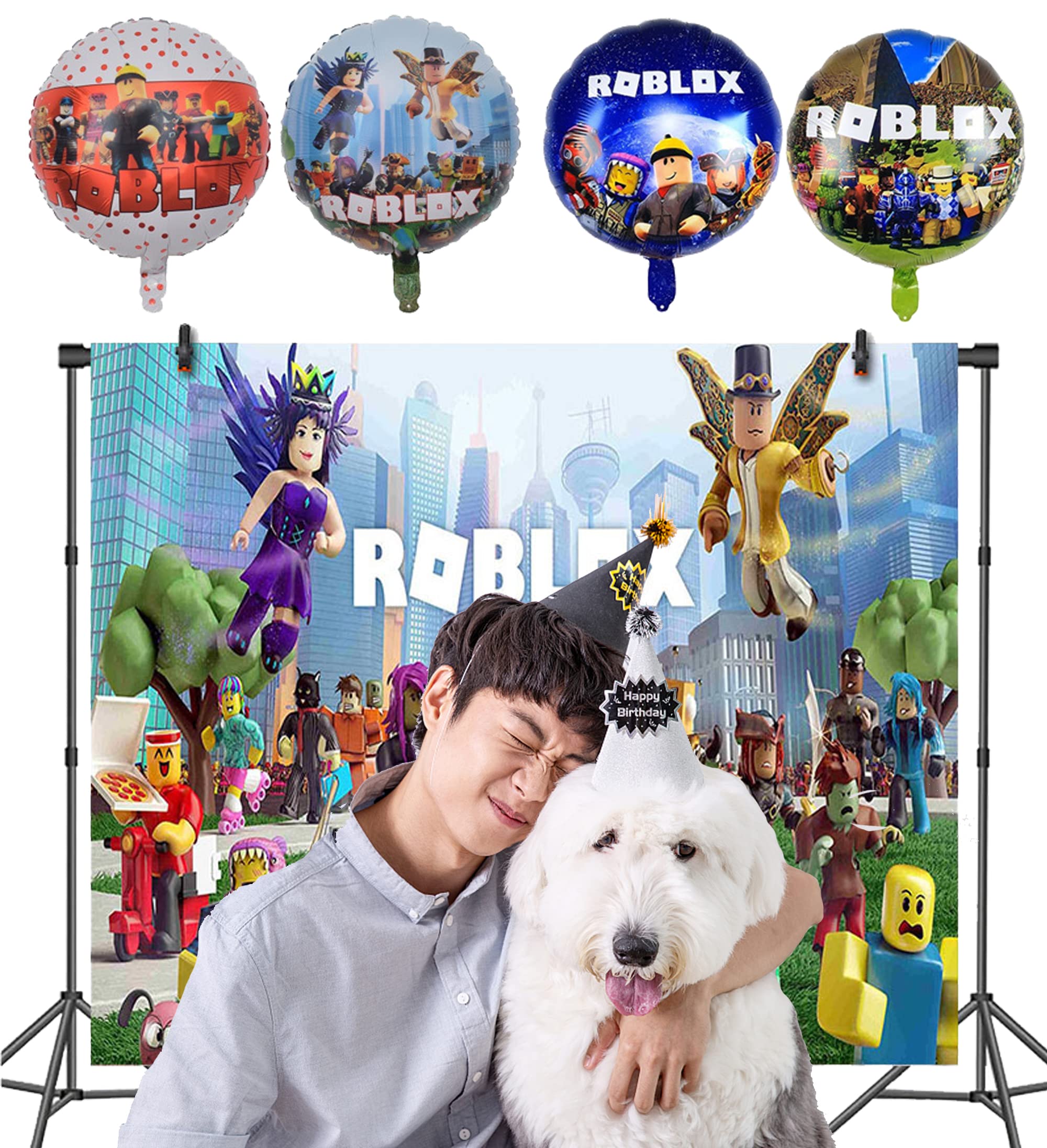 Party Supplies Roblox Birthday Party Decorations Game Balloons Gaming ...