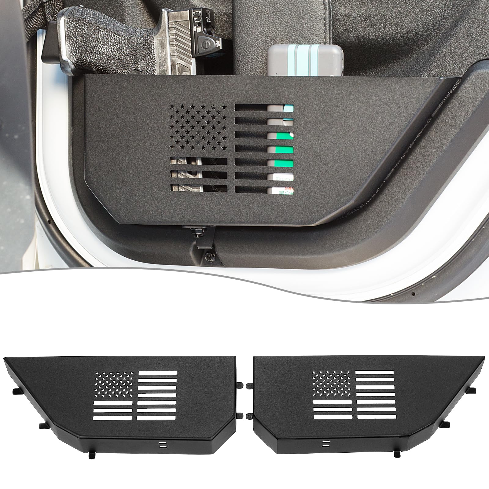 Snapklik.com : Piclafe Metal Rear Door Storage Pockets For 2018-2024 ...