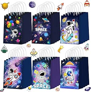 Amazon.com: Outus 24 Pcs Space Party Favors Bags Galaxy Gift Bags Space ...