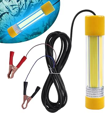 Amazon.com: Super Bright Underwater Fishing Light, 20W 12V 16000 Lumens ...