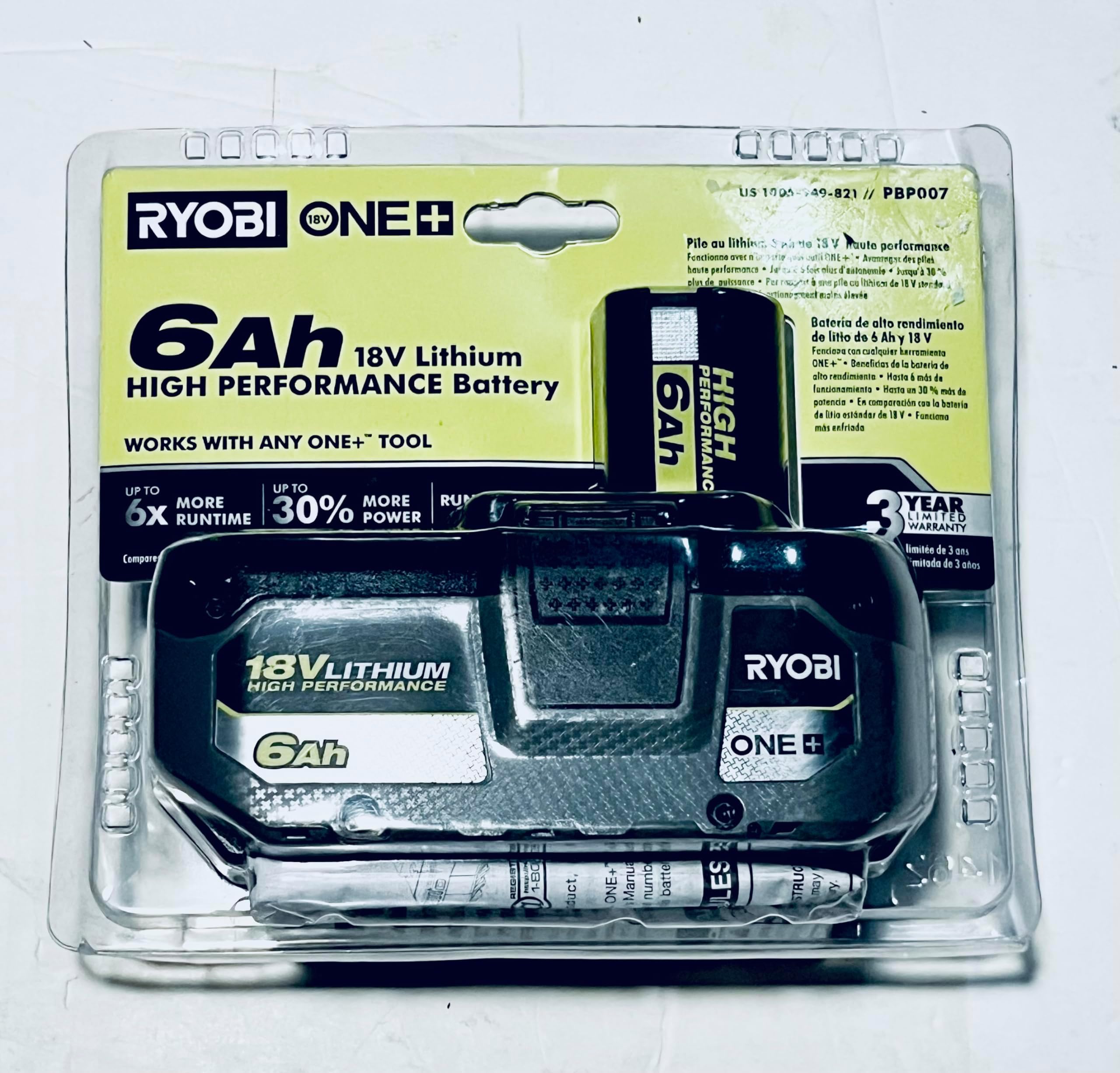 Amazon.com: RYOBI PBP004 ONE+ High Performance 18 Volts Lithium-Ion 4.0 ...
