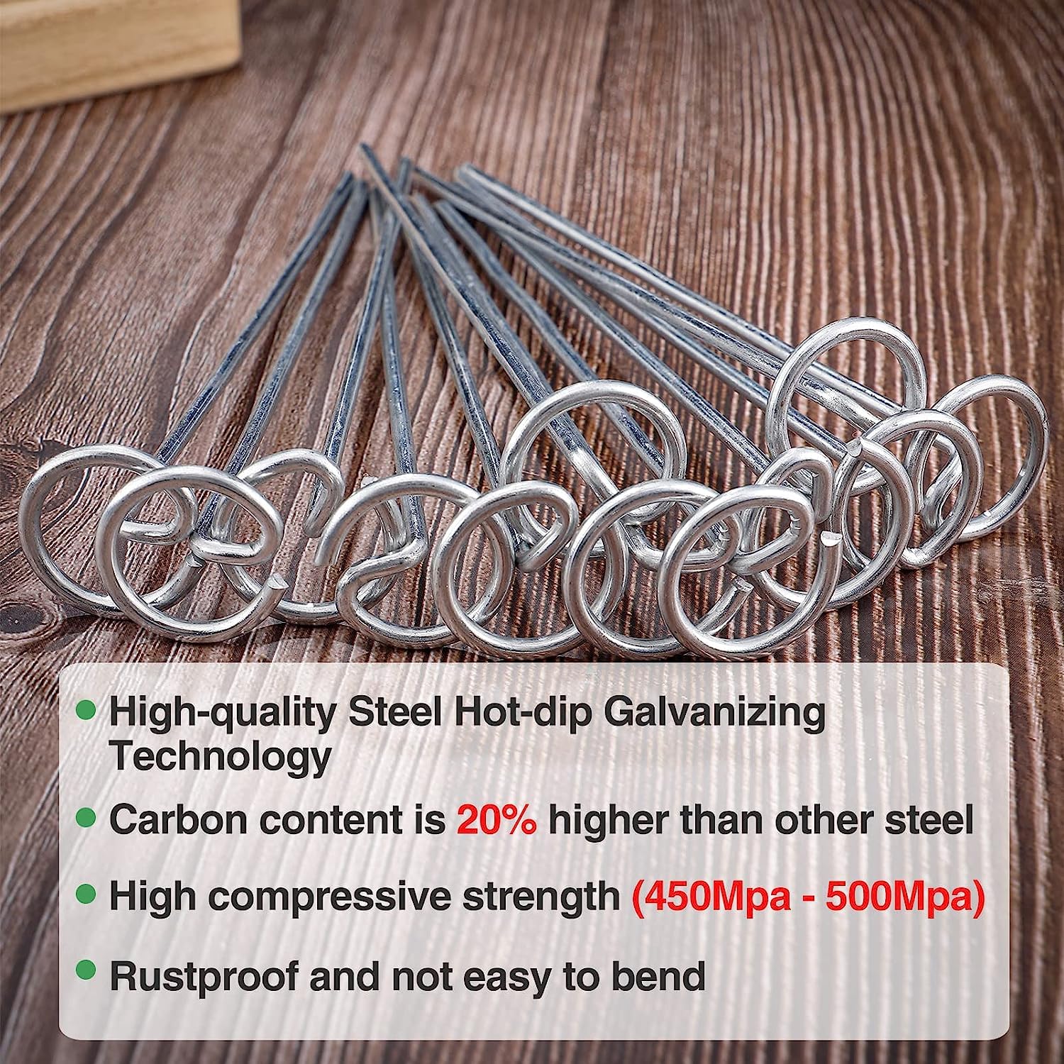 Snapklik.com : 60 Pcs 6in Landscape Staples, 11 Gauge Anti-Rust ...