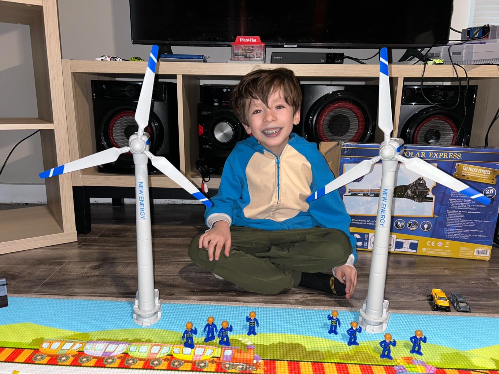 Amazon.com: NEXTAKE Wind Turbine Model, 16.53 Inch Large Size Wind ...