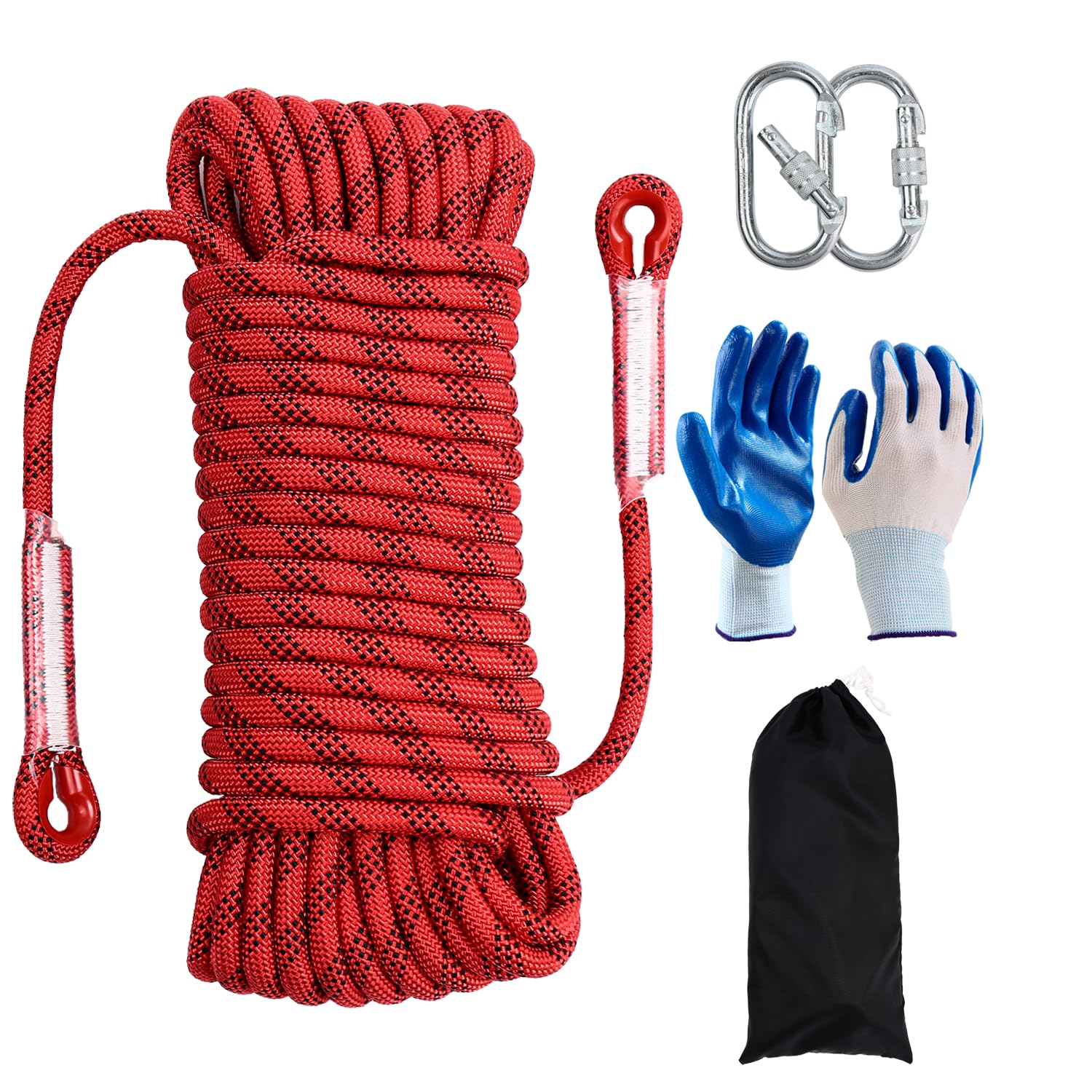 Amazon.com: Climbing Rope 12mm 98Ft (30m) Static Climbing Rope Outdoor ...