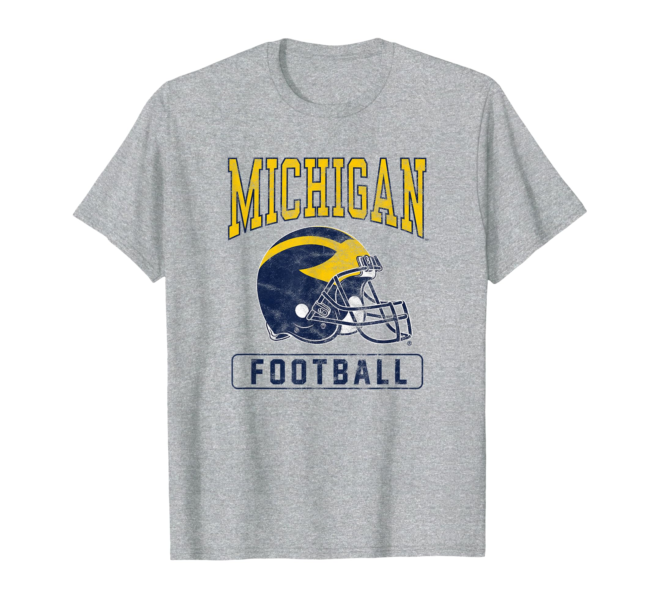 Amazon.com: University of Michigan Wolverines U of M Football Helmet T ...