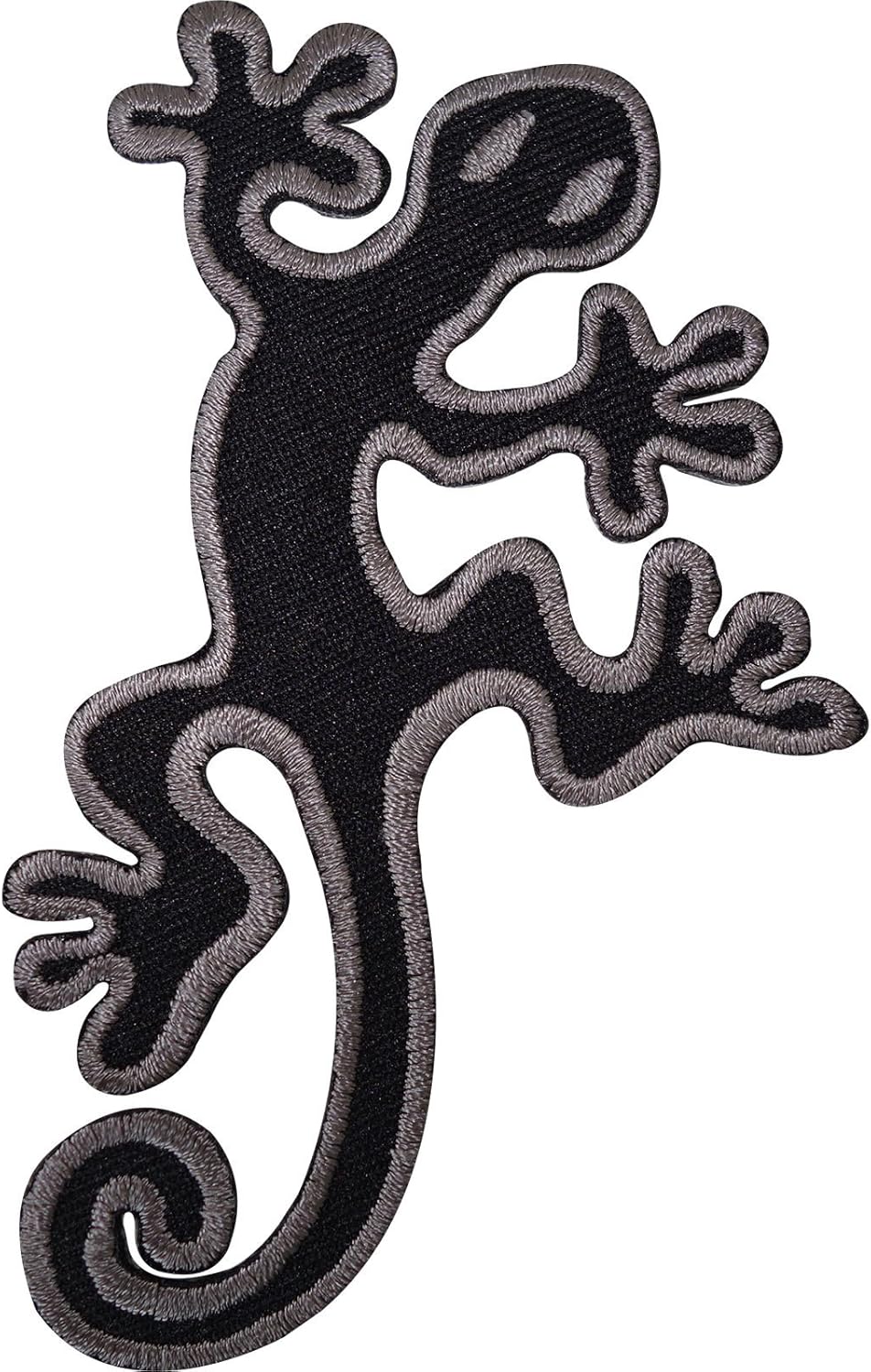 Black Gecko Lizard Embroidered Iron/Sew On Patch Dress Top Skirt Hat ...