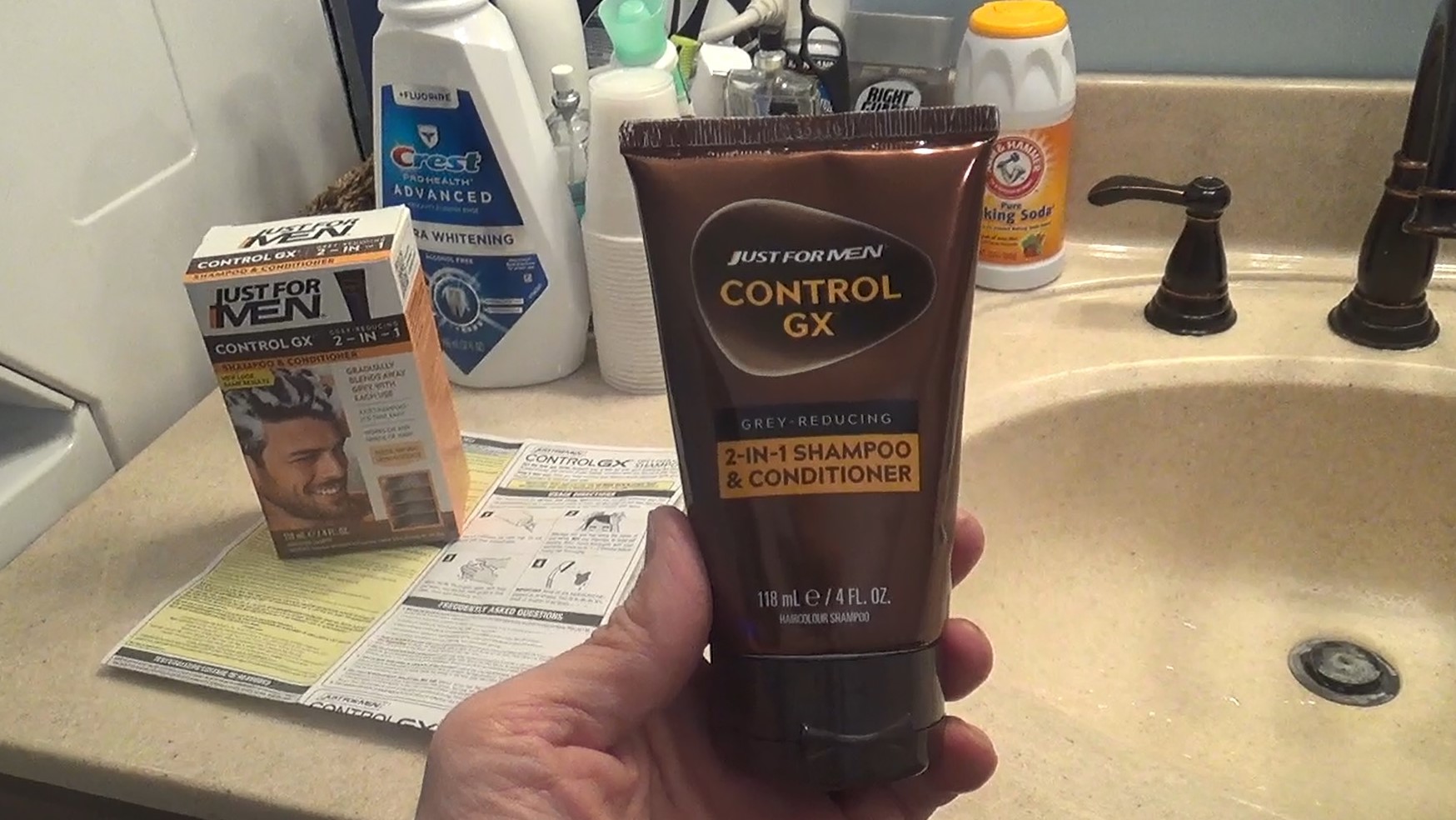 Watch Just For Men Control GX Grey Reducing Shampoo Review/Demo on ...