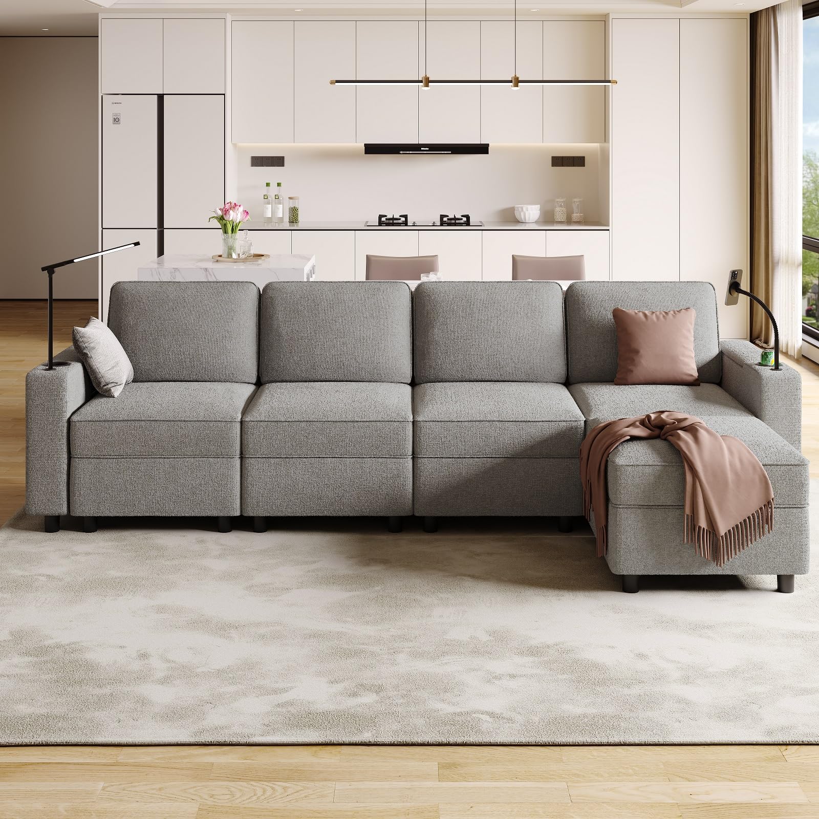 Amazon.com: beyond SMART Modular Sectional Sofa, Couches for Living ...
