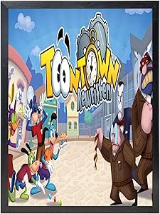 Amazon.com: Toontown Rewritten Logo Wall Art Home Decor Canvas Prints ...