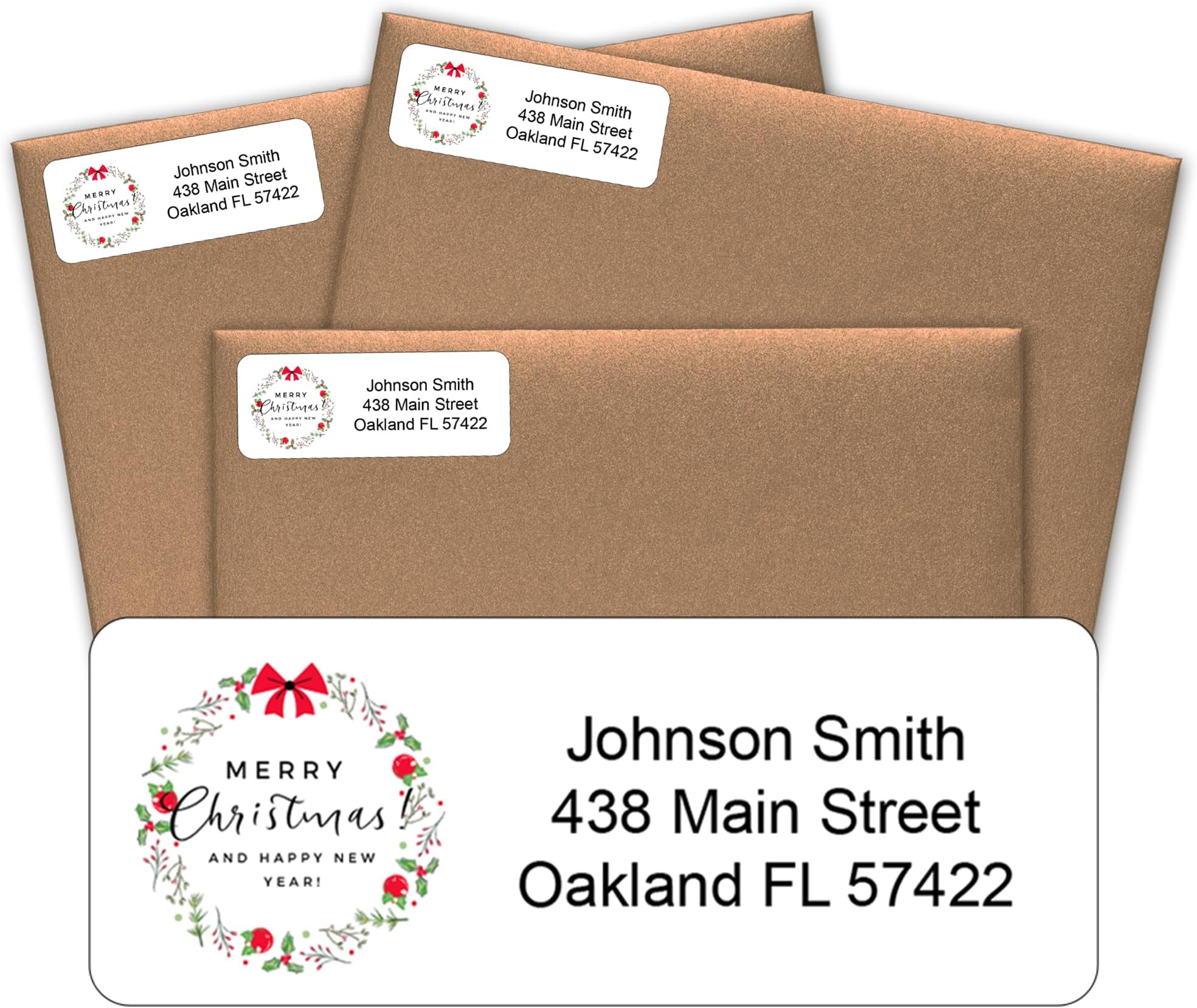 Amazon.com : Holiday Barn Wood Rustic Christmas Address Labels (Holiday ...