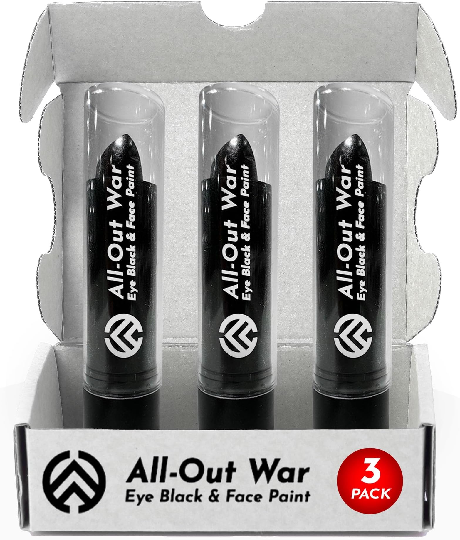 Amazon.com : All-Out War Sports Eye Black Stick, Dark Black Pointed Tip ...