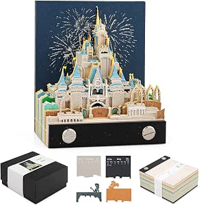 2026 3D Calendar Tear Off, Magic Castle 3D Notepad, Creative Sticky ...