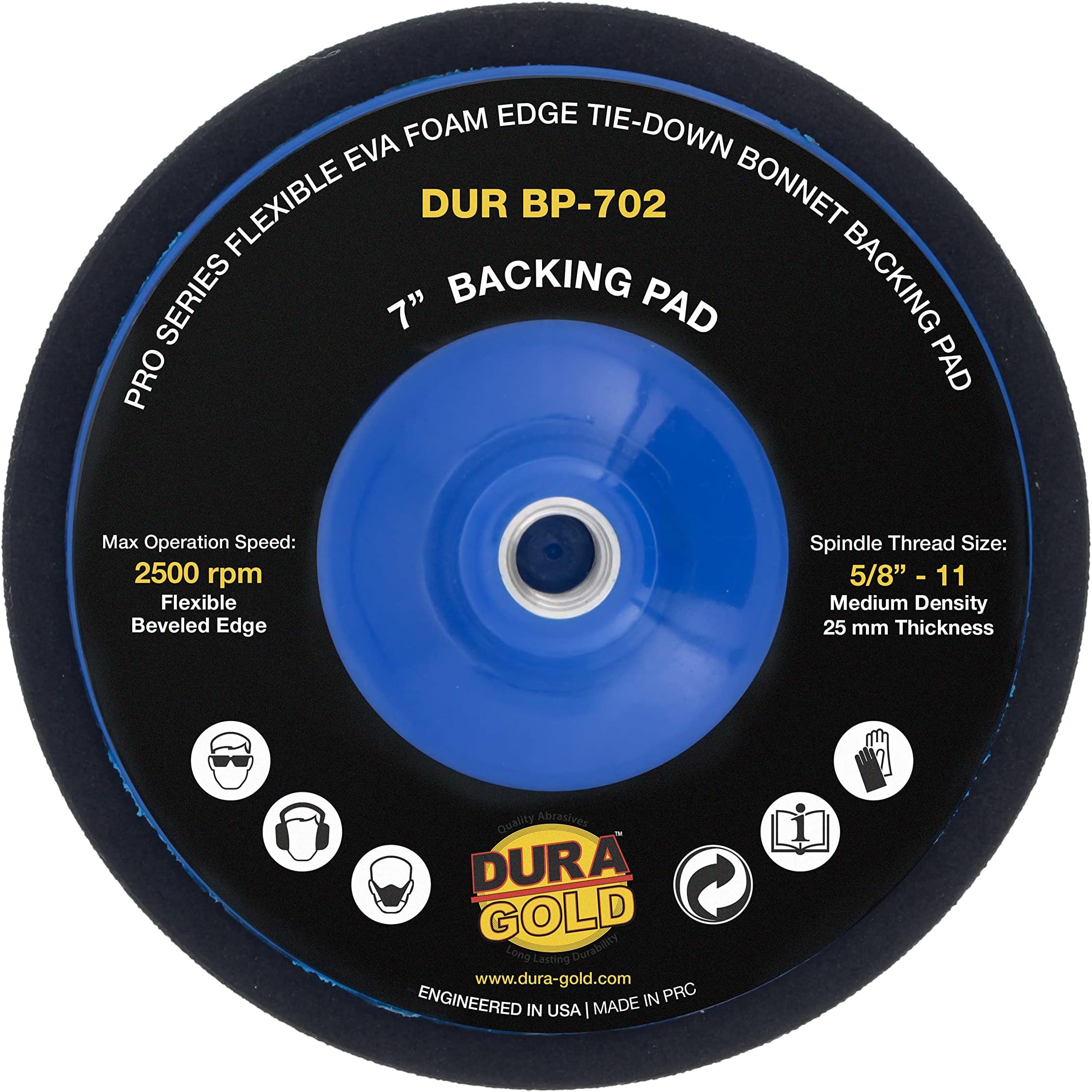 Amazon.com: SENRAY 7 Inch Hook & Loop Polishing Pads 5/8" Thread ...