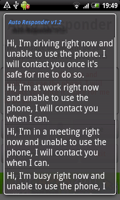 Auto Responder v1.2 - App on Amazon Appstore