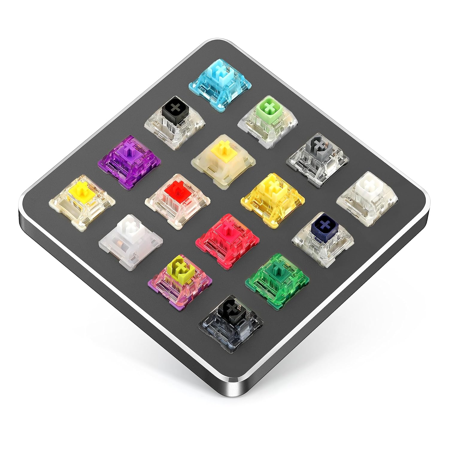 Amazon.com: HONKID Aluminum Switch Tester with 16 Key Switch Samples ...