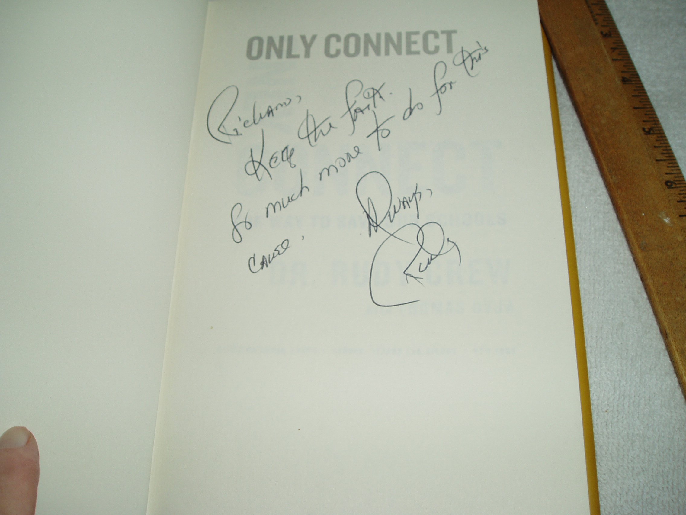 Only Connect: The Way to Save Our Schools: Crew, Rudolph, Dyja, Thomas ...