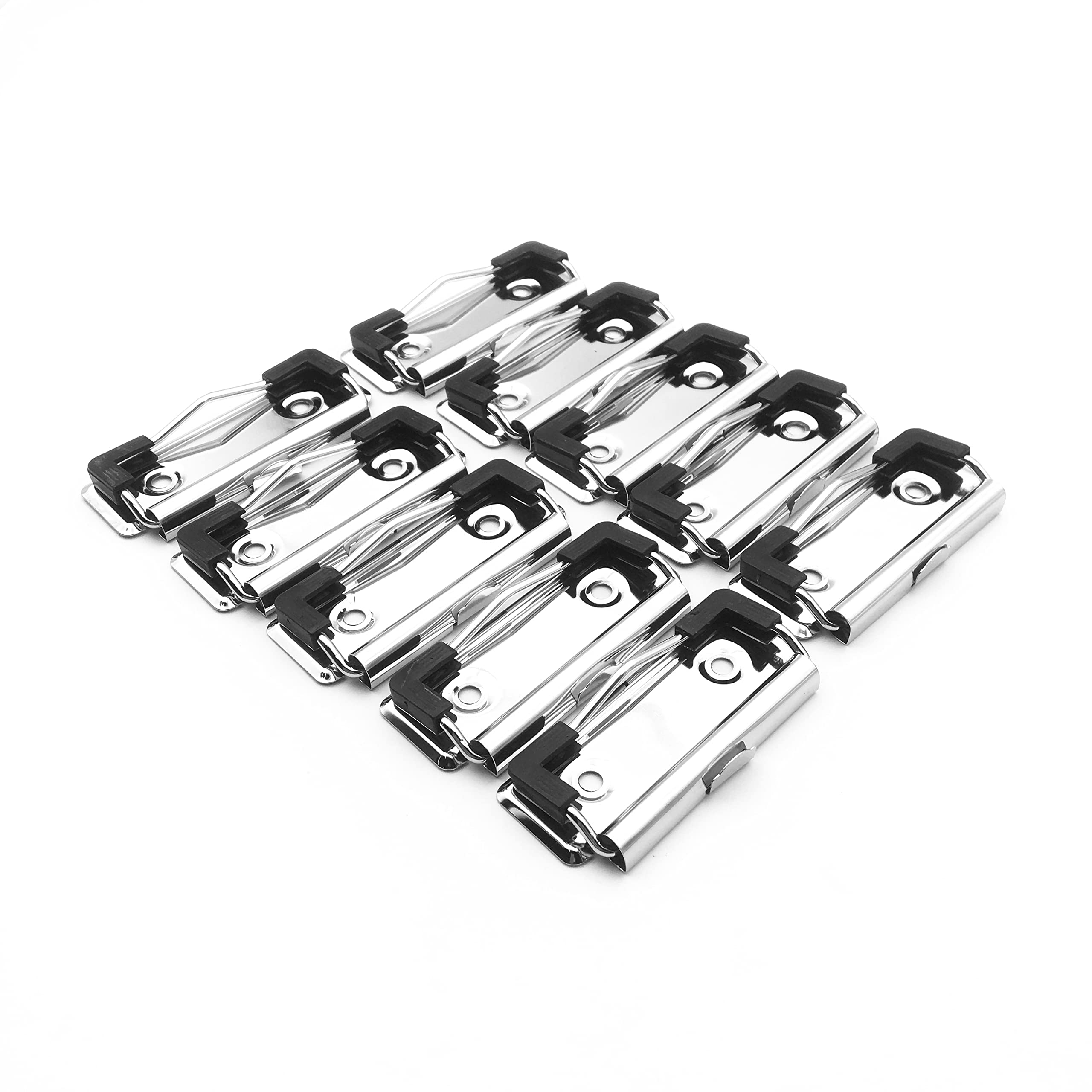 Amazon.com : Shuokecrafts 10 Pack Clipboard Clips 2.76" Mountable Metal ...