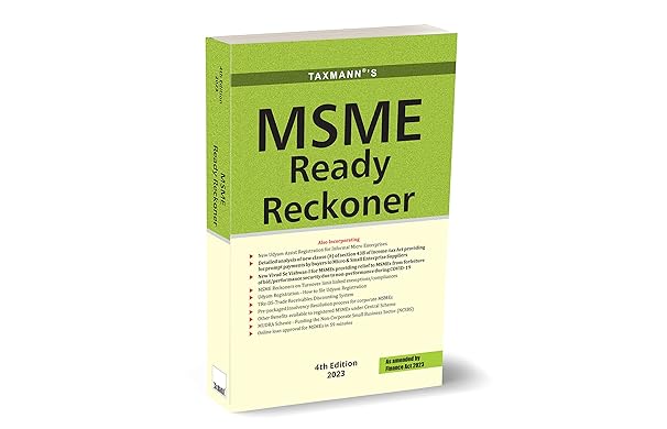 Buy Taxmann's MSME Ready Reckoner – Handy reference book that ...