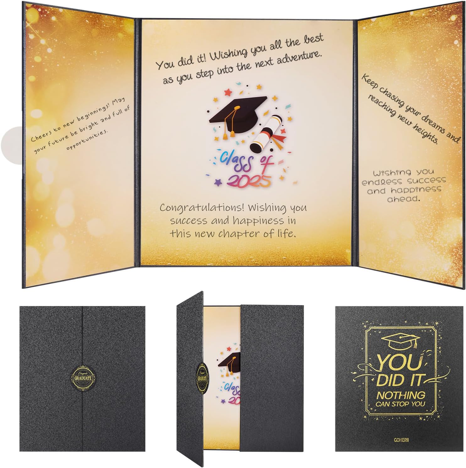 Amazon.com : Big Happy Graduation Greeting Cards and Envelopes – 8.5" x ...