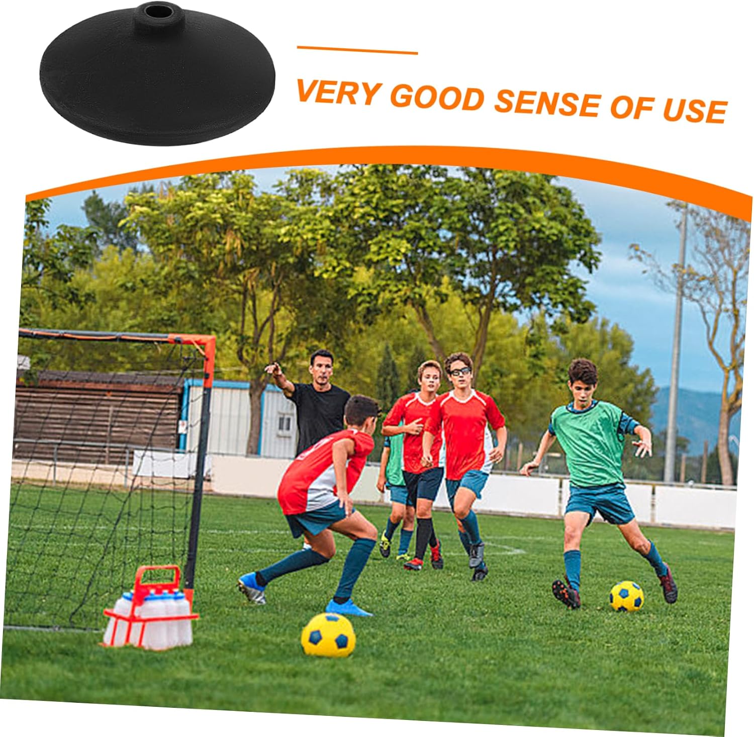 BRIGHTFUFU Basketball Pole Base Accessories Soccer Goal Pole Base ...
