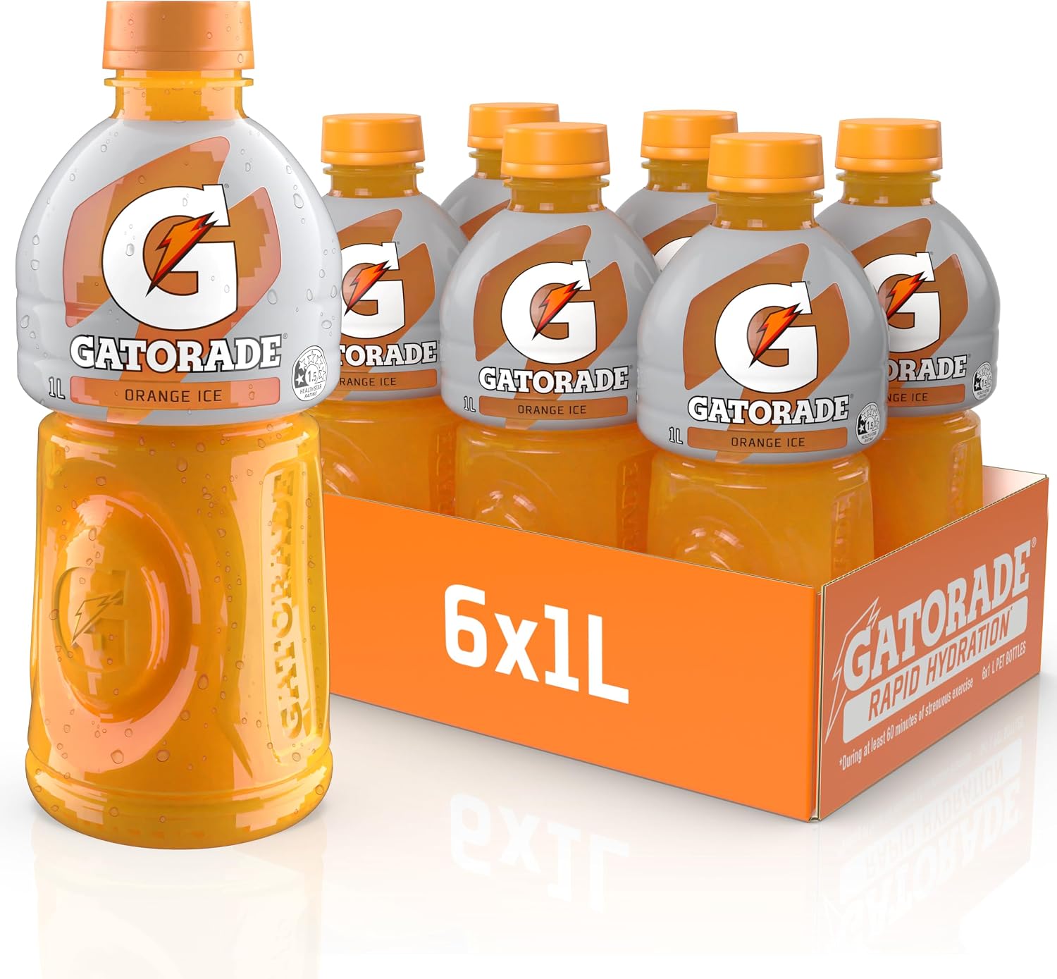 Gatorade Orange Ice Sports Drink, 6 x 1L : Amazon.com.au: Grocery