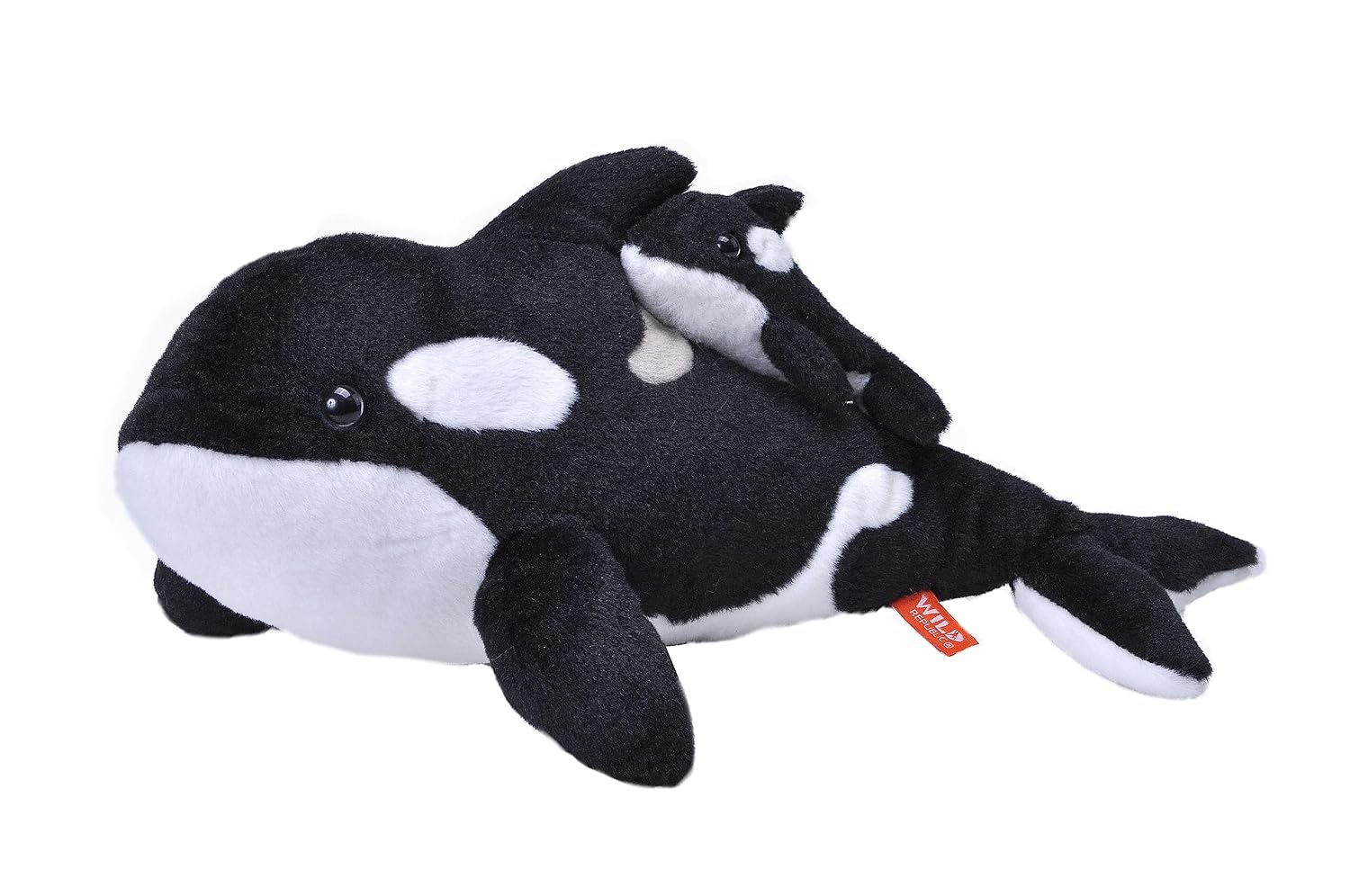 Buy WILD REPUBLIC Mom and Baby Orca Whale, Stuffed Animal, 14 Inches ...
