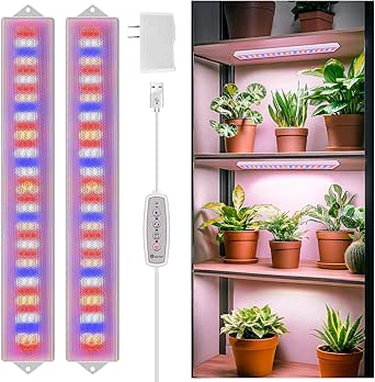 Amazon.com : Eurbolan Grow Lights, 20W Red Blue White LED Full Spectrum ...