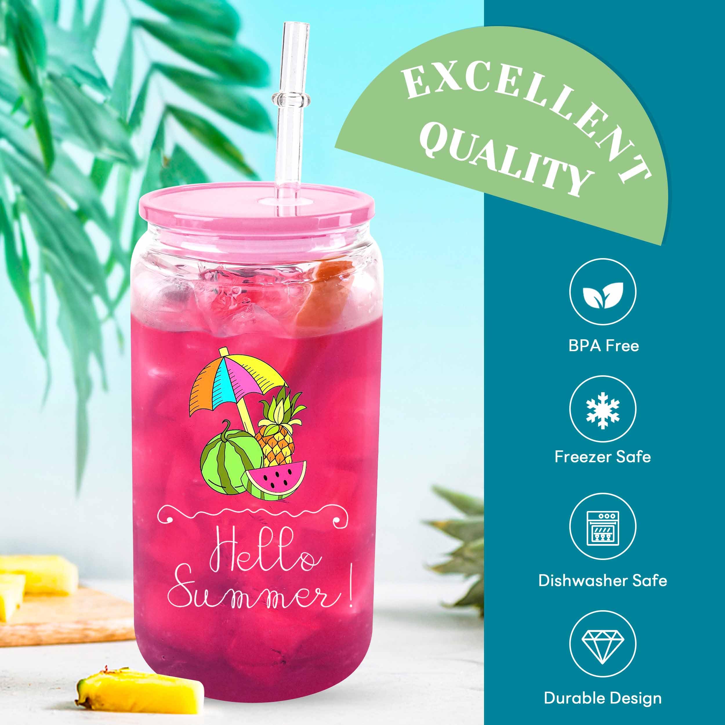 Snapklik.com : Joyclub 12 Pack Clear Sublimation Glass Cups Blanks 16 ...