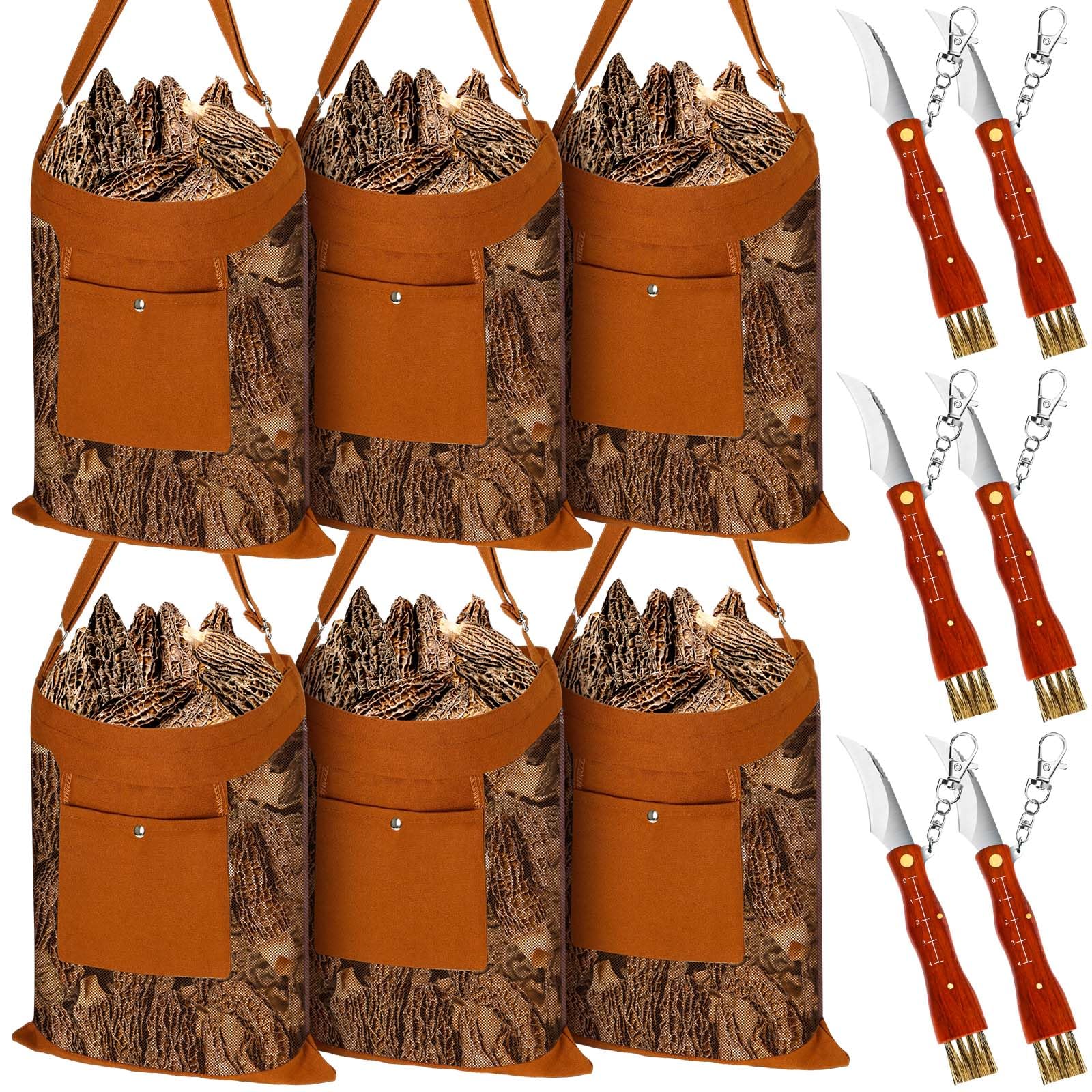 Amazon.com: Aliceset 12 Pcs Foraging Bag Mushroom Foraging Kit Morel ...