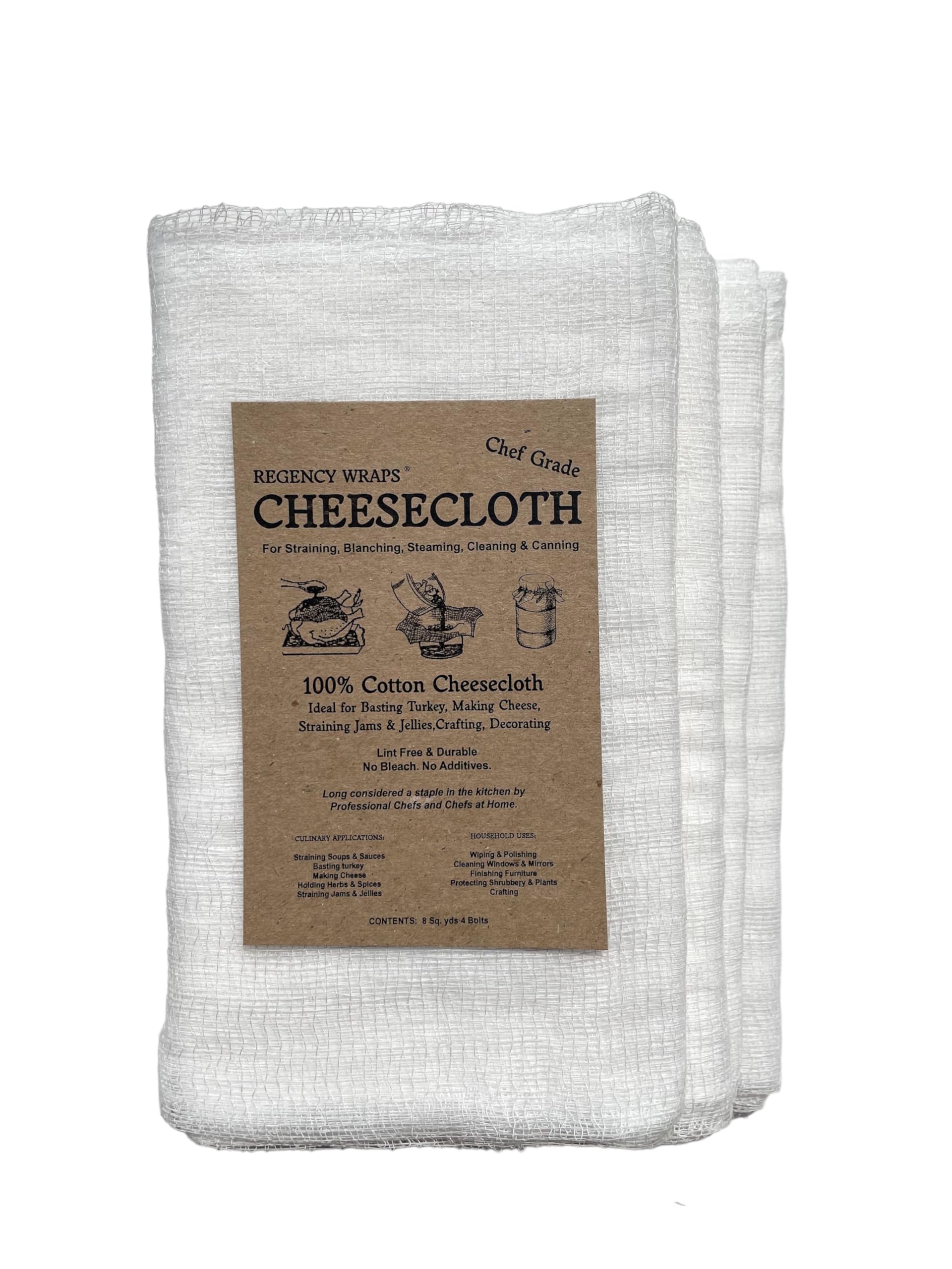 Snapklik.com : Regency Wraps Chef-Grade 100% Cotton Cheese Cloth 36"X72"