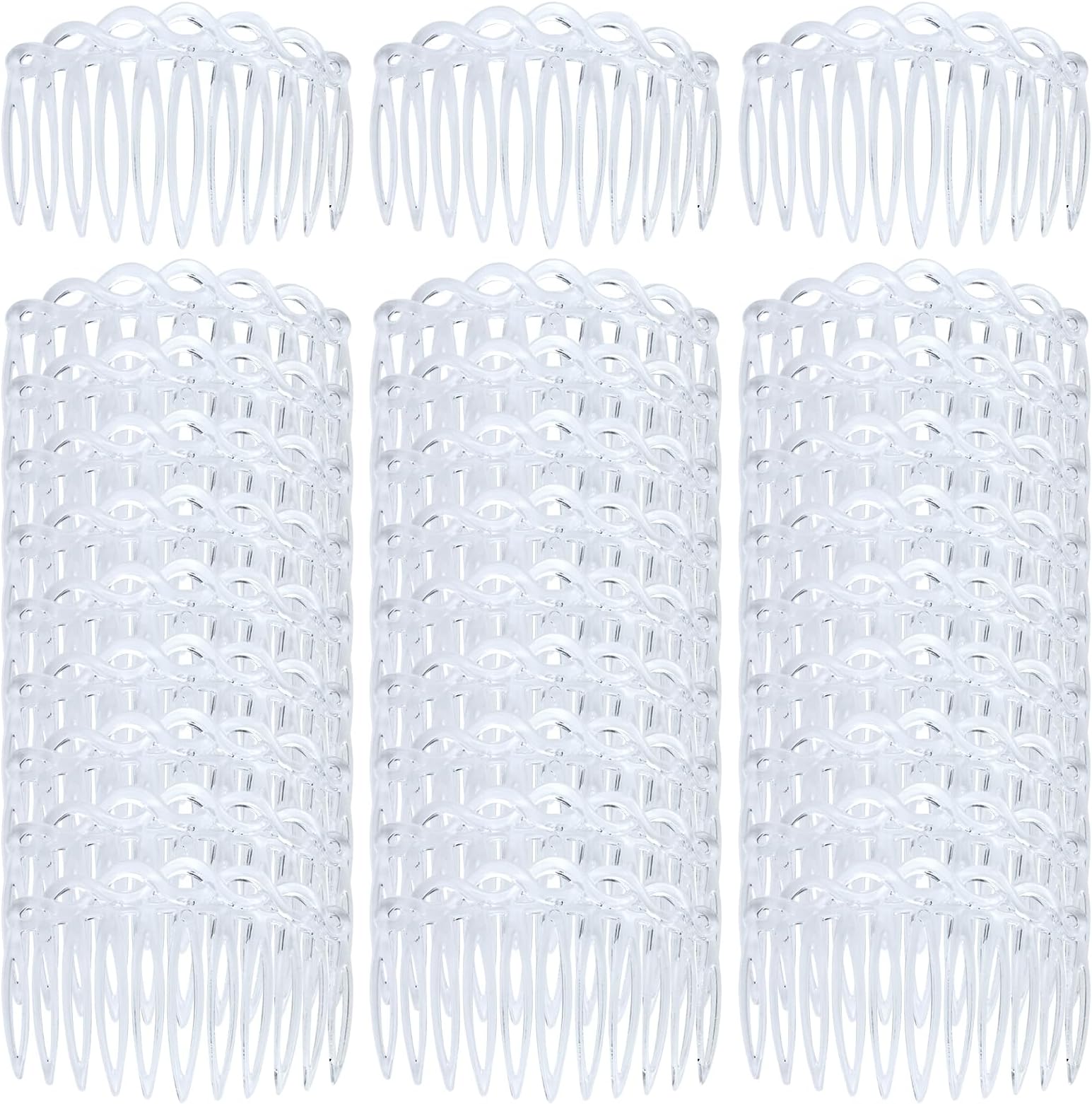 Amazon.com : Cinaci 30 Pieces Clear White French Twist Water Wave ...