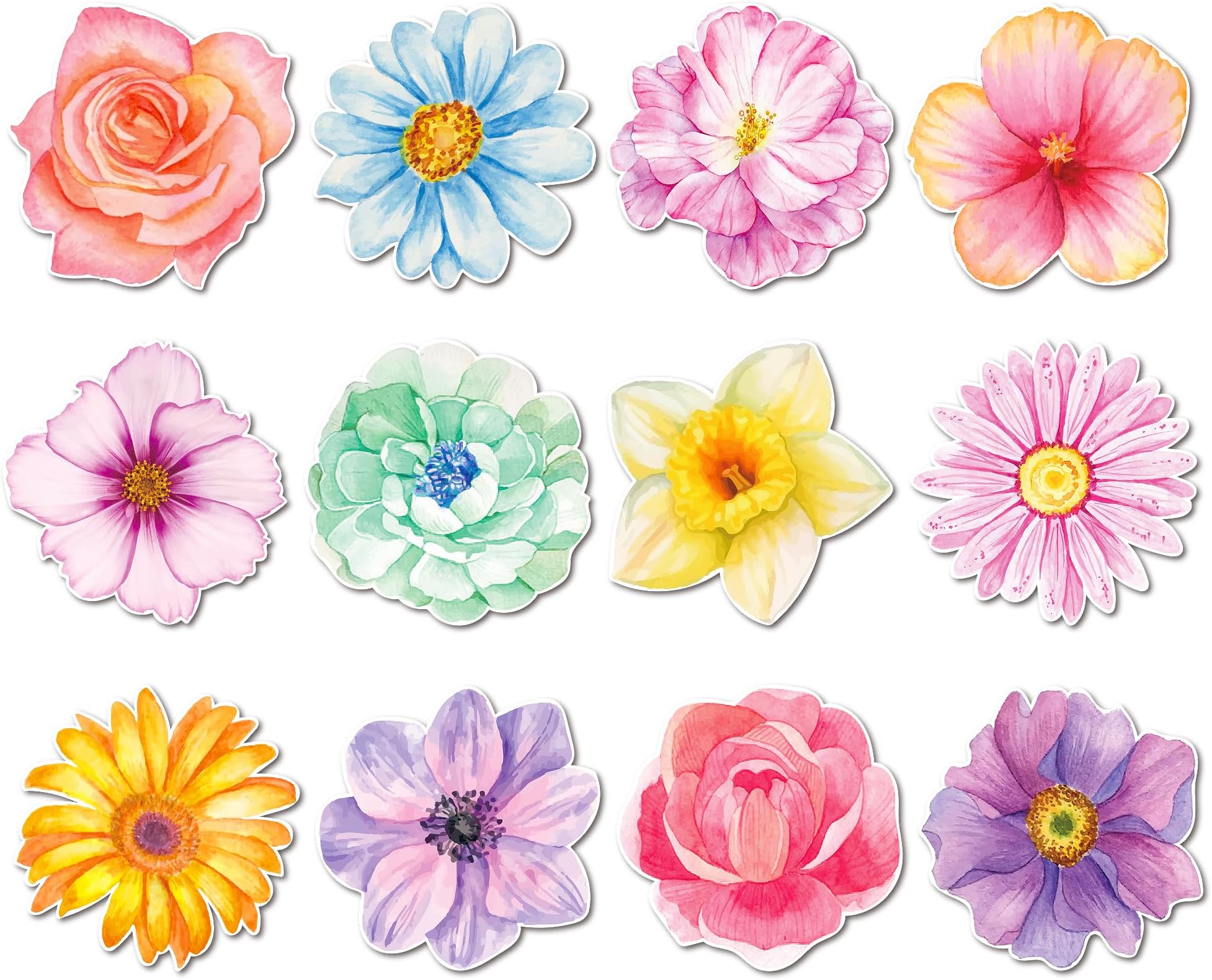 Amazon.com : 240 Pcs Flower Sticky Notes Watercolor self-Adhesive ...