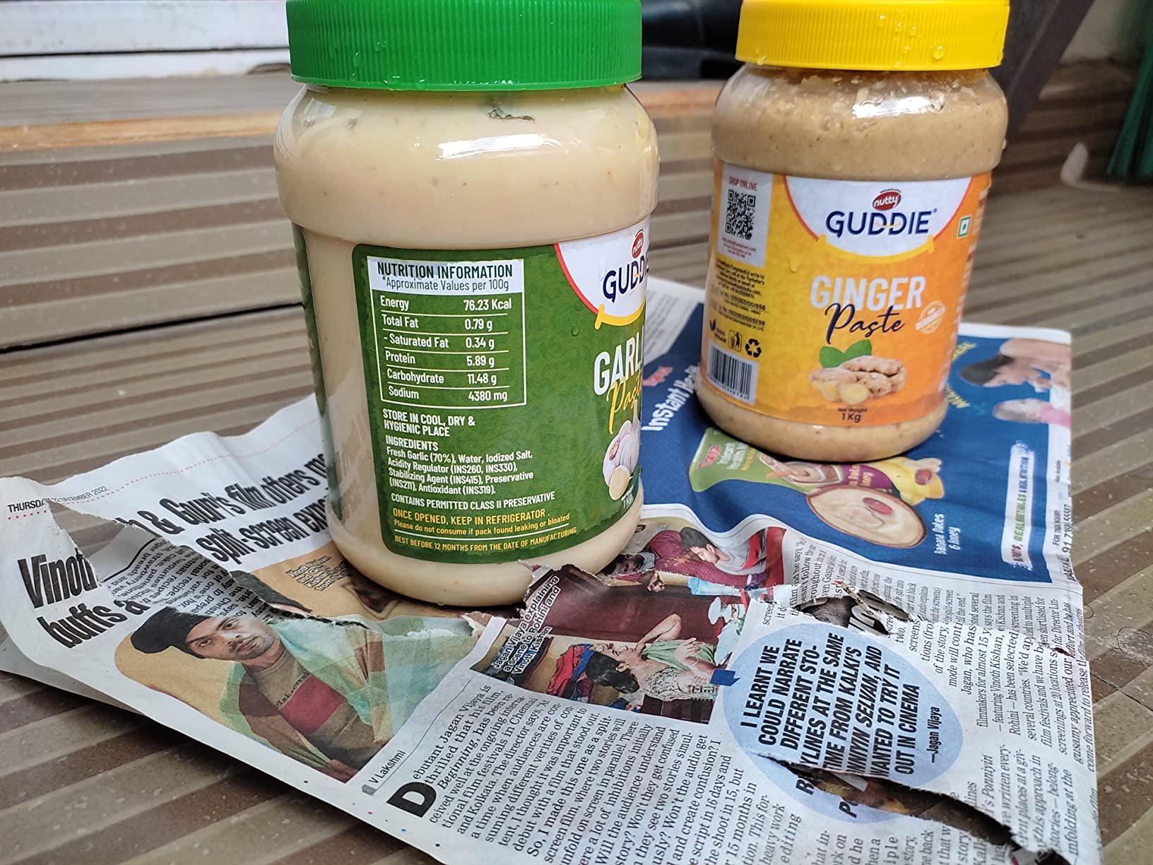 Nutty Guddie Ginger Paste, 100% Natural Ginger, Easy To Cook, Low ...