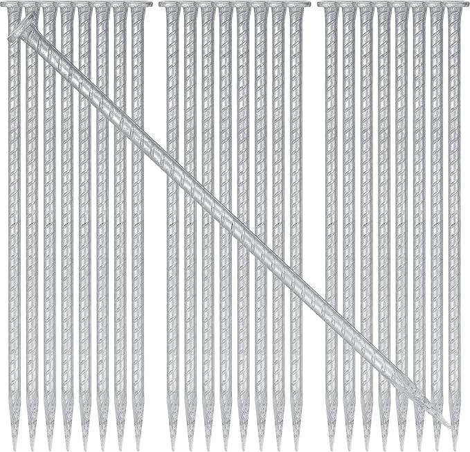 Amazon.com : Tandefio 24 Pcs 14 inch Rebar Stakes, 1/2 Inch Diameter ...