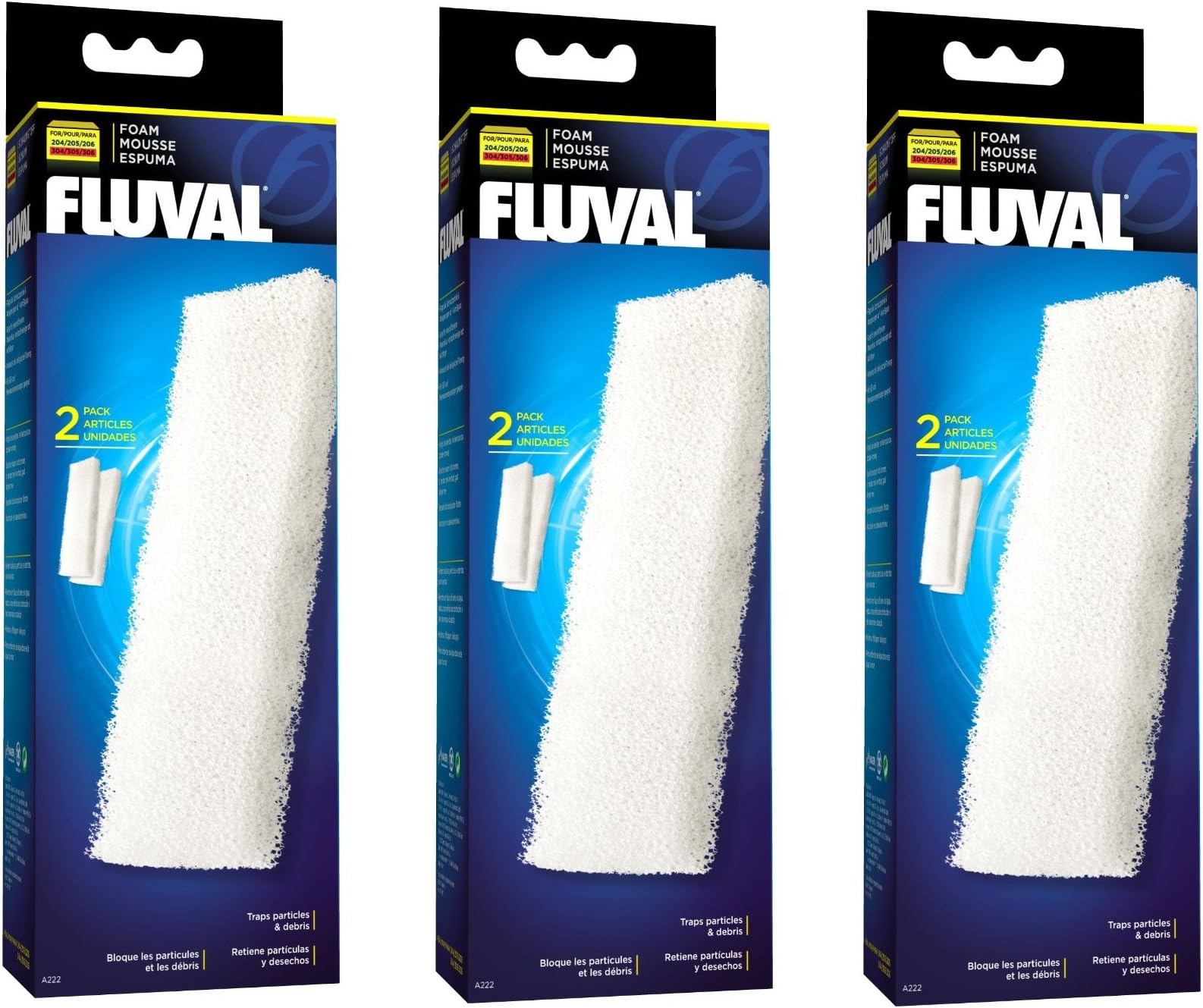 Fluval 304/5/6/7 and 404/5/6/7 Filter Bio Foam Plus : Amazon.co.uk: Pet ...
