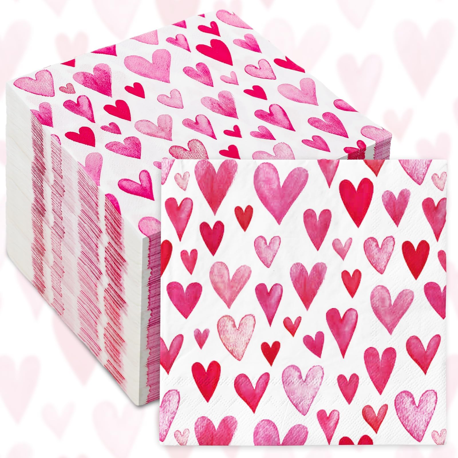 Amazon.com: AnyDesign 100Pcs Peony Guest Napkins Pink Flower Paper ...