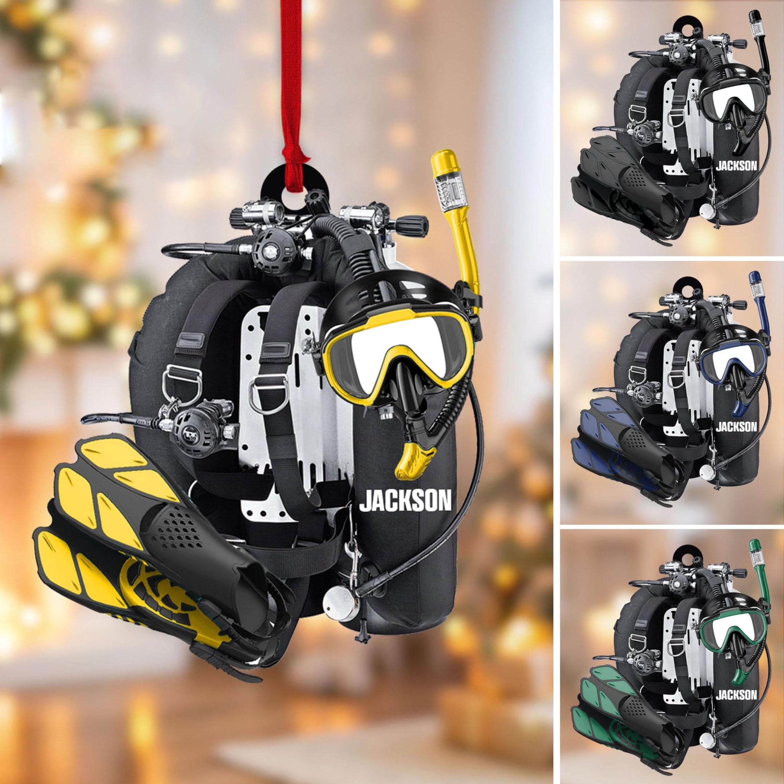 Amazon.com: Personalized Scuba Diving Christmas Ornament 2024, Scuba ...