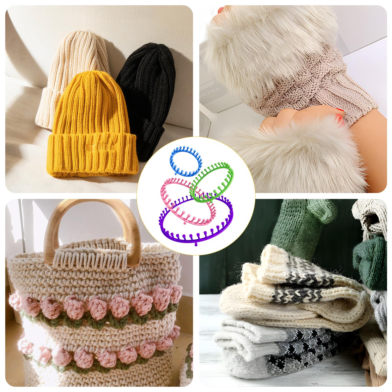 Loom Knit Bag Pattern Loom Knitting | Joys Of Creating