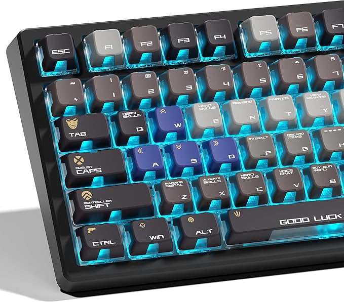 Amazon.com: GMKWTL XVX Lighthouse Shine Through Keycaps, Double Shot ...
