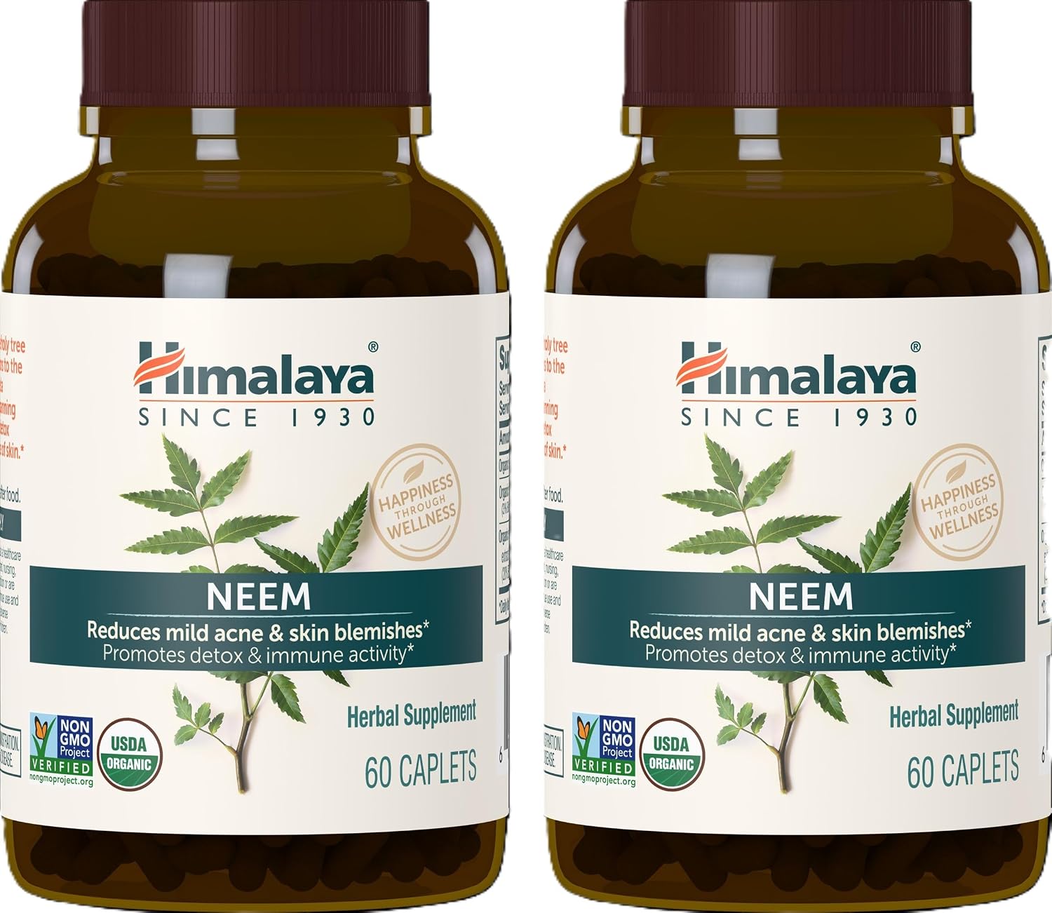 Amazon.com: Himalaya Organic Neem Herbal Supplement, for Mild Acne ...