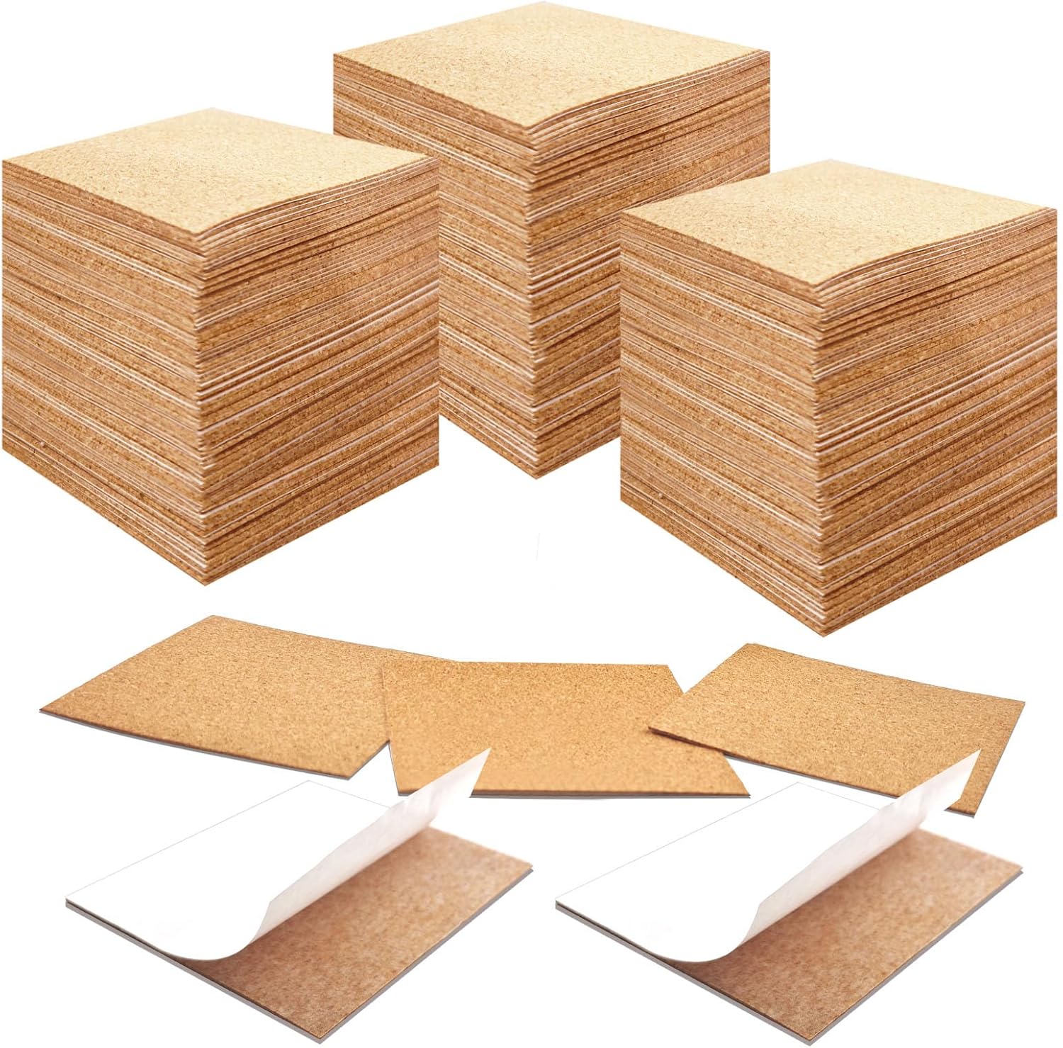 Amazon.com: 150 PCS self Adhesive Cork for Coasters, Bulk 4"x 4 ...