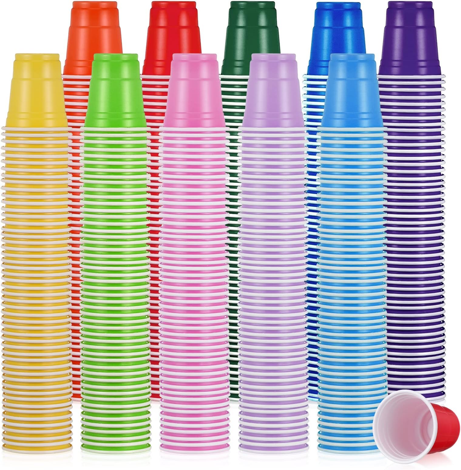 Amazon.com: 600 Pack 2 Oz Plastic Shot Glasses Disposable Plastic Shot ...