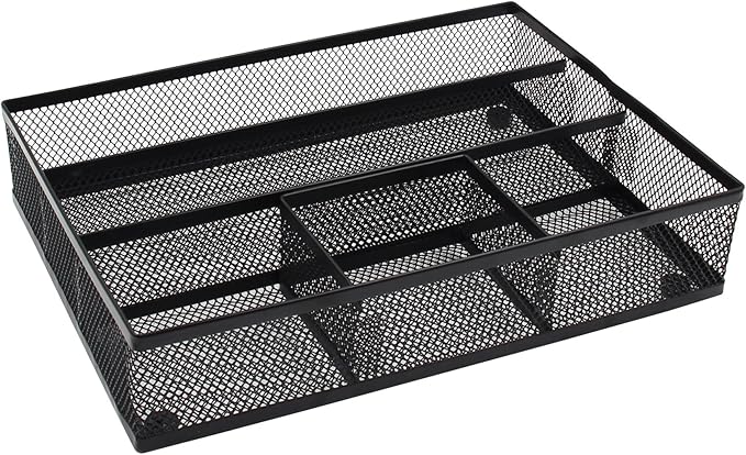 EasyPAG Mesh Drawer Organiser Tray Desk Draw Tidy Office Stationery ...