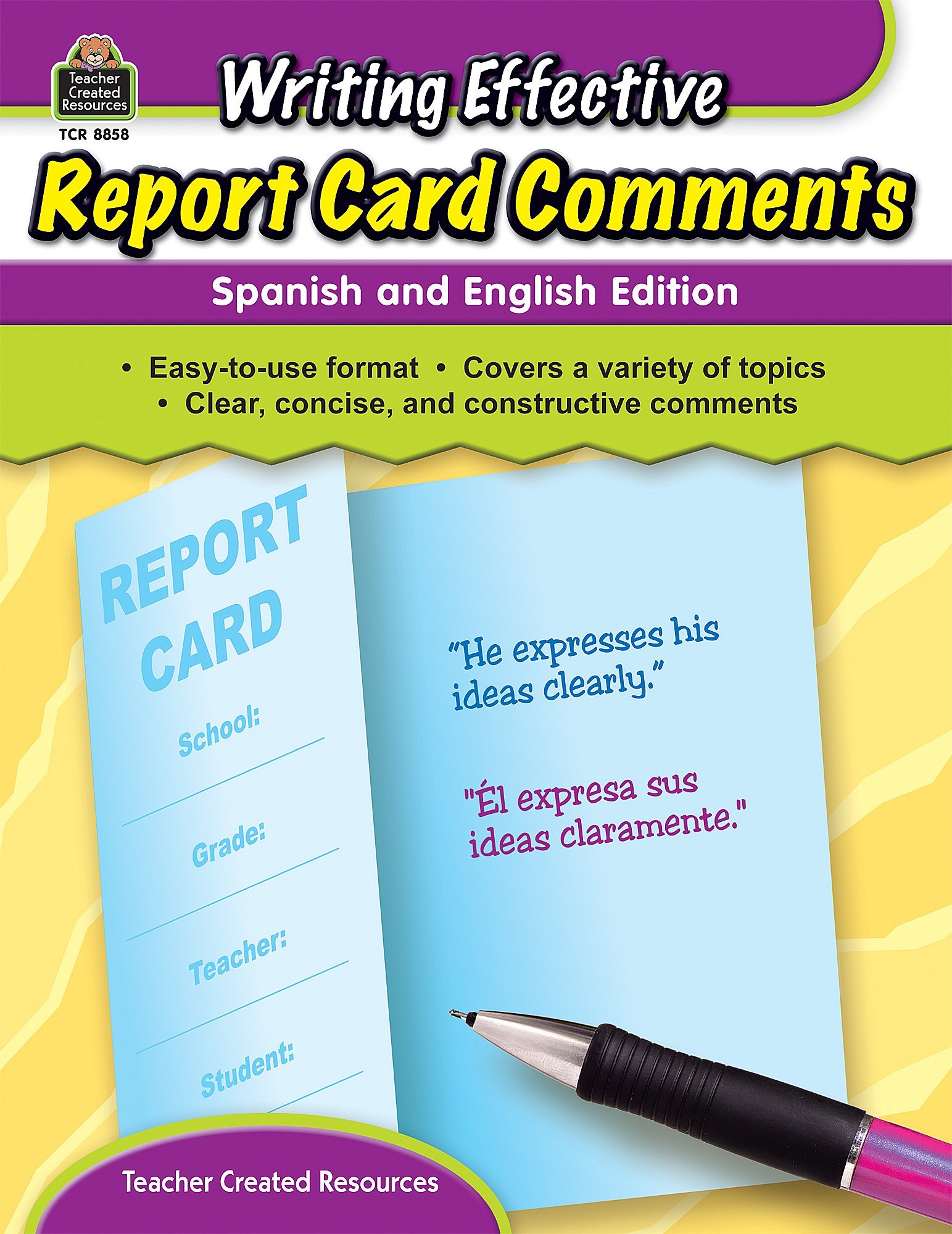 English Report Card Report Card Comments | Teaching Resources