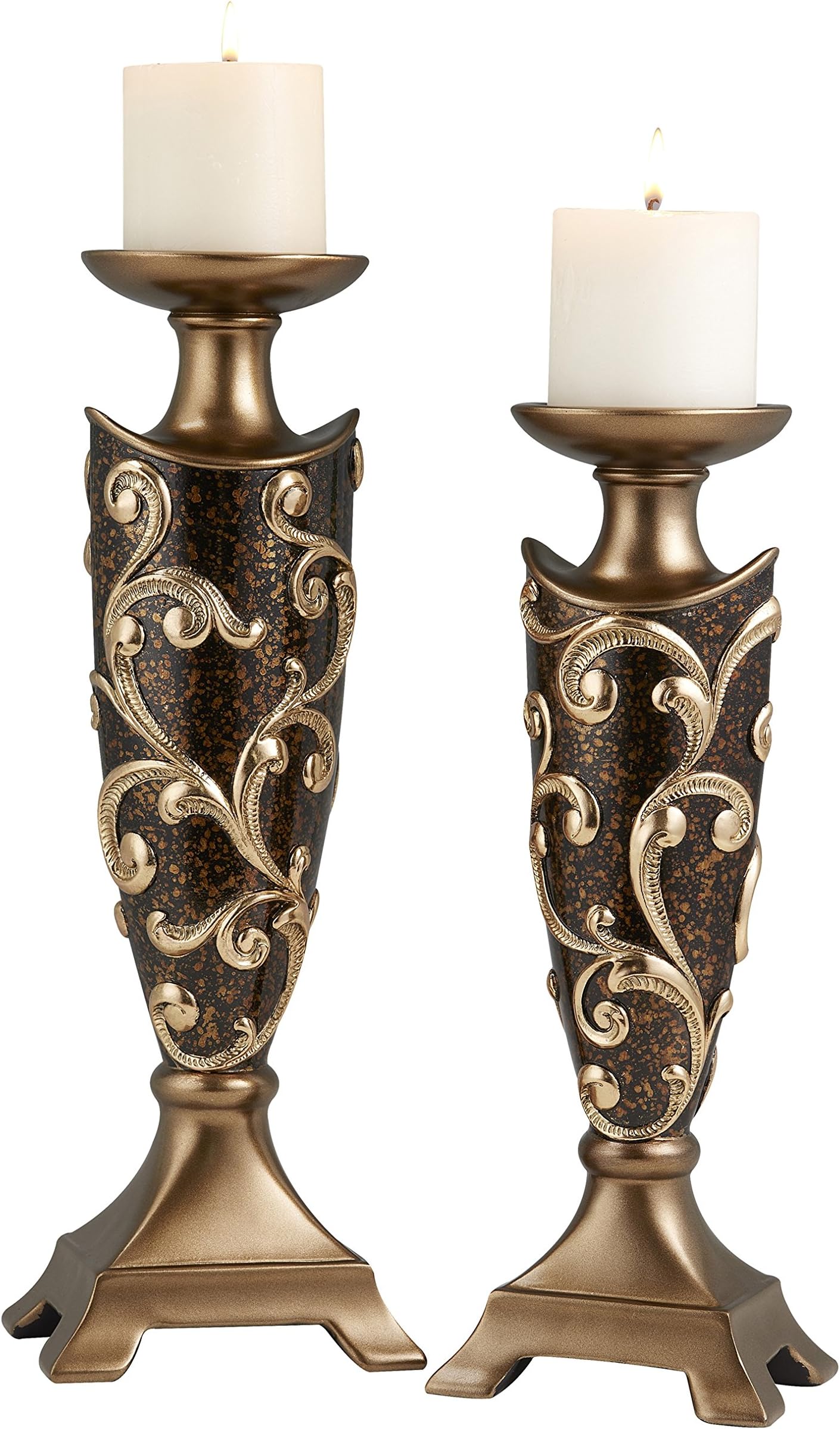 Amazon.com: OK Lighting Candle Holder Set, 16" : Home & Kitchen