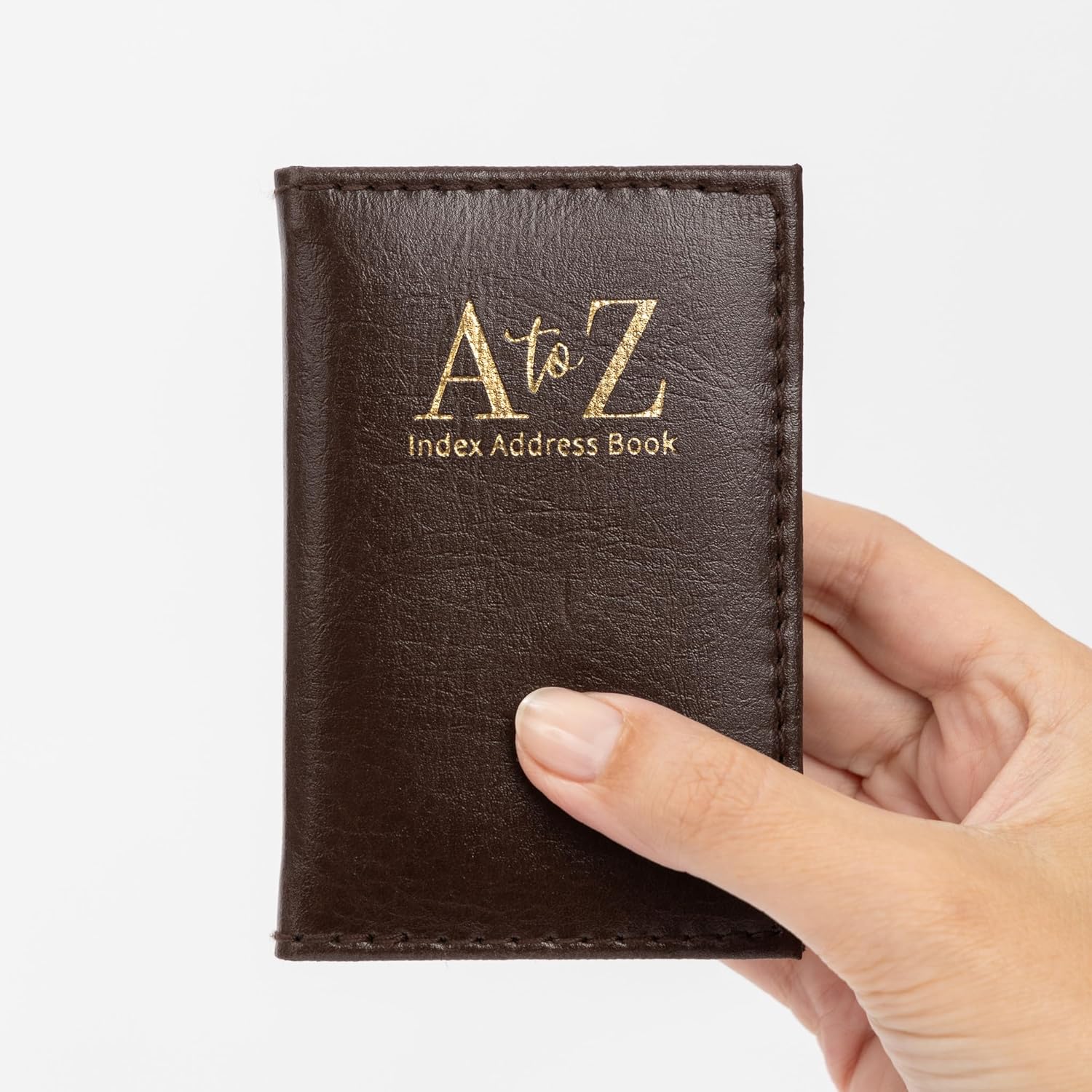 Index Address Book Leather Look Cover Executive Padded Small Sizes ...