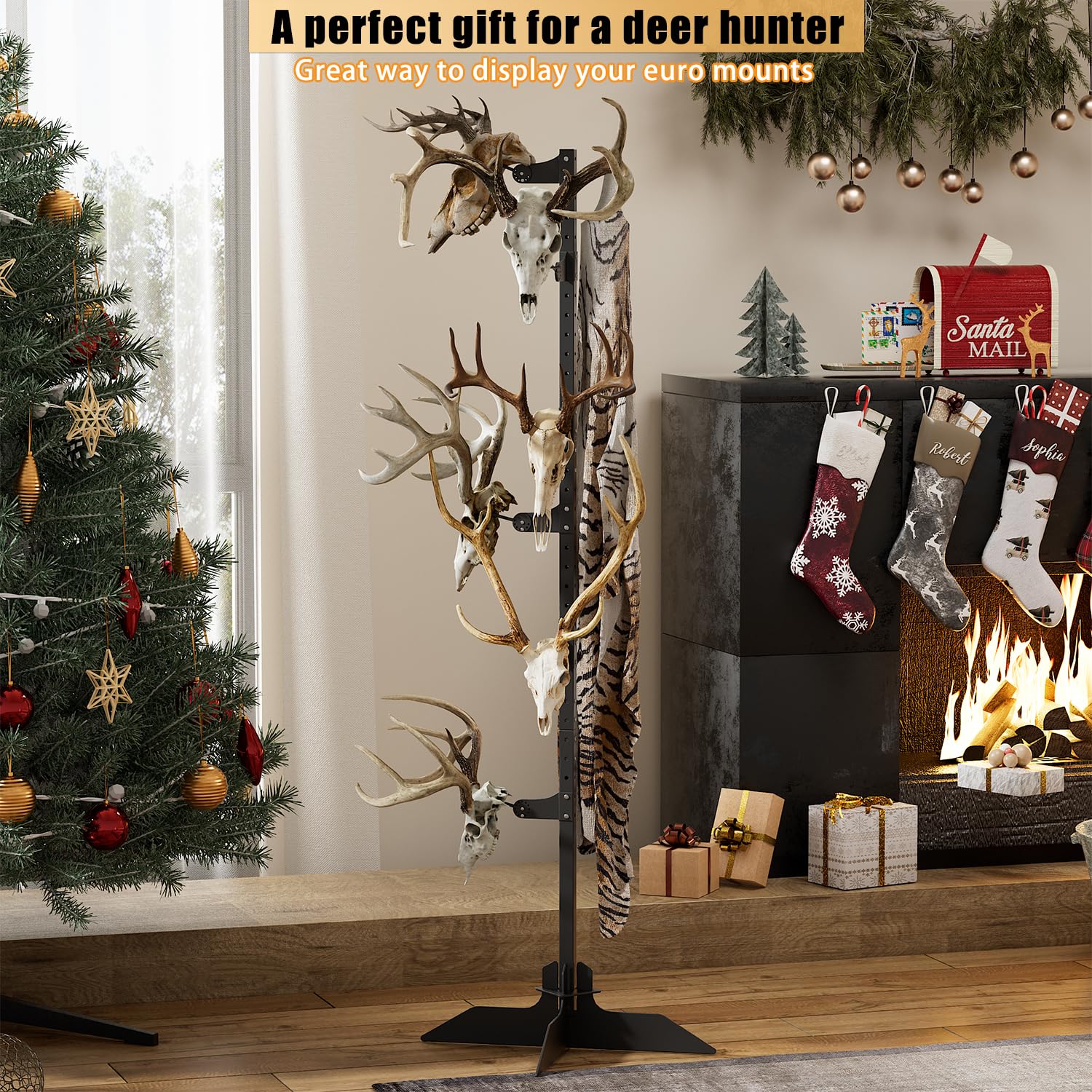 Snapklik.com : European Trophy Mount 6 Feet, Adjustable Deer Skull ...