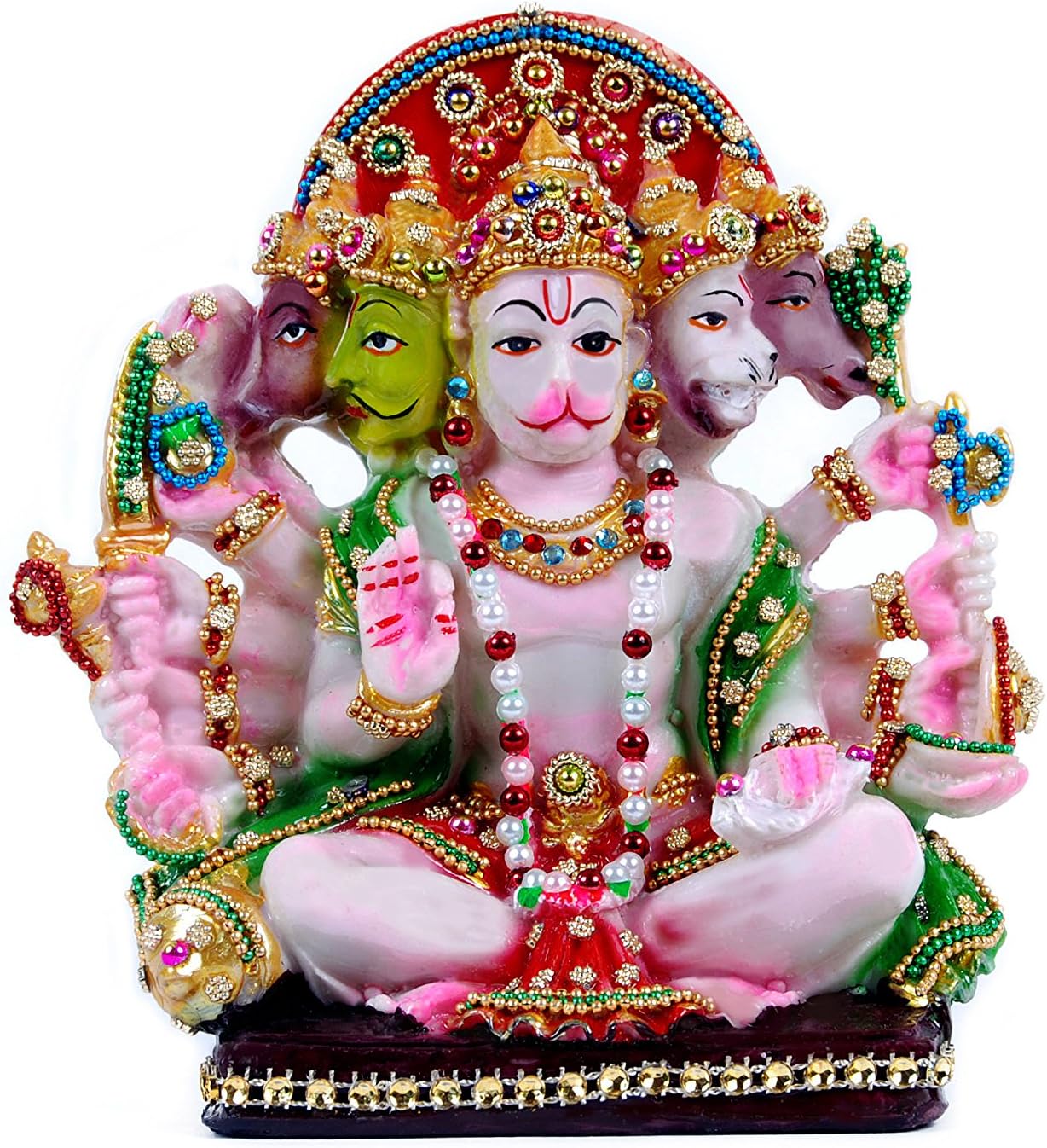 Buy Aviyansh Enterprises Panchmukhi 5 Face Stone Lord Hanuman Ji Statue ...